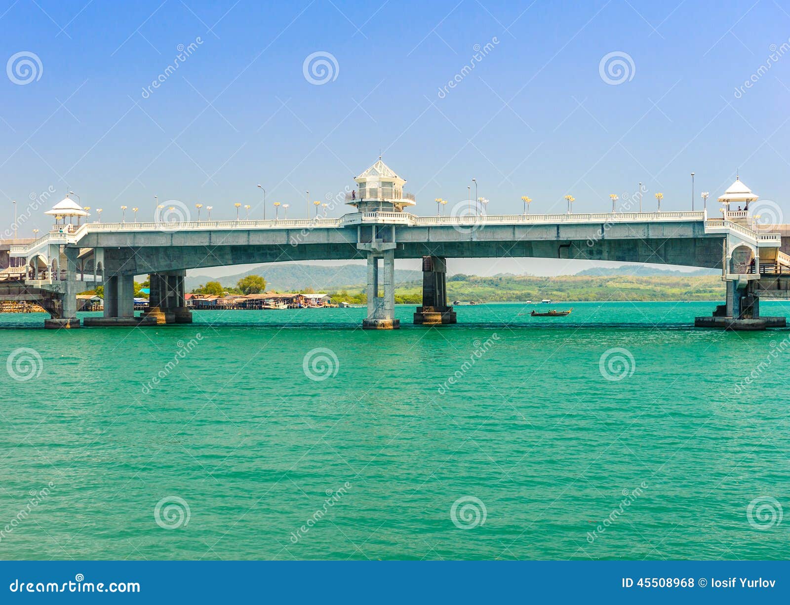 Phuket Coastline, Sarasin Bridge Stock Photo - Image of coastline ...