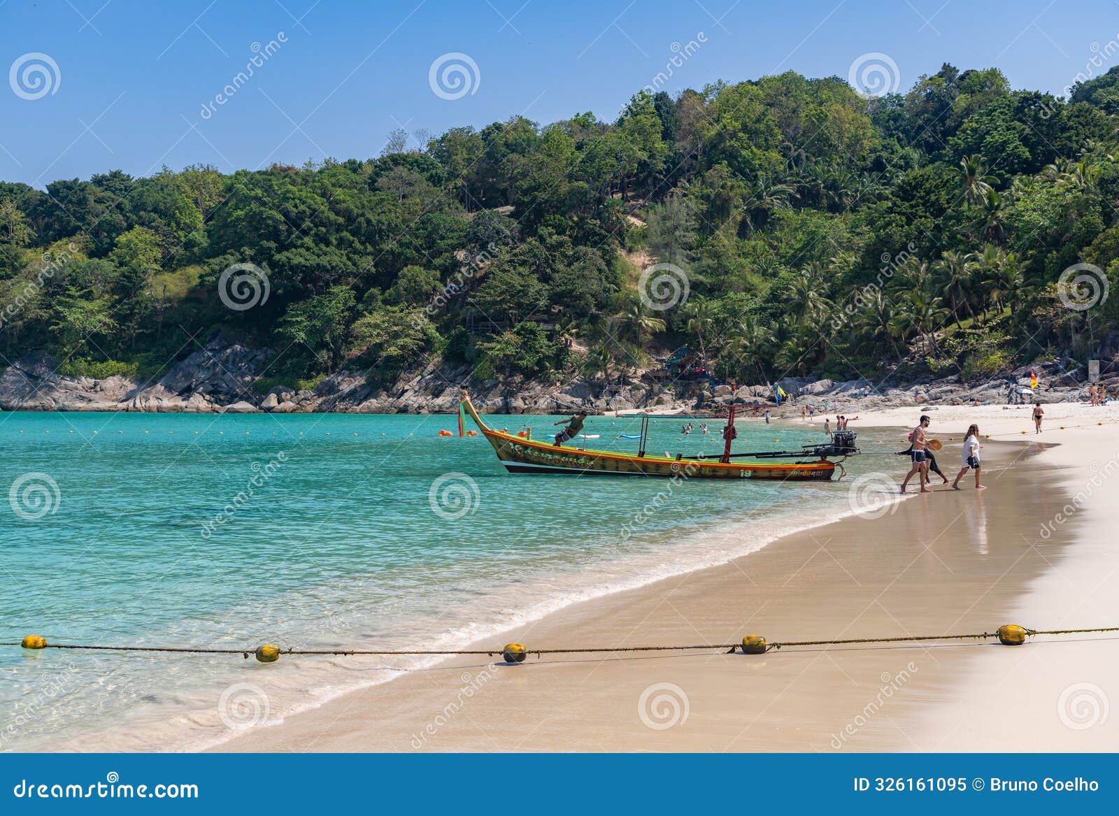 Phuket Freedom Beach editorial image. Image of palm - 326161095