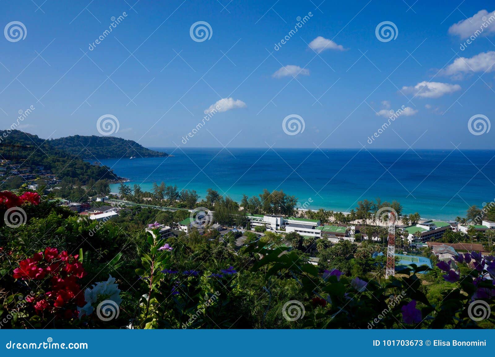 Phuket overview from Karon stock image. Image of beautiful - 101703673