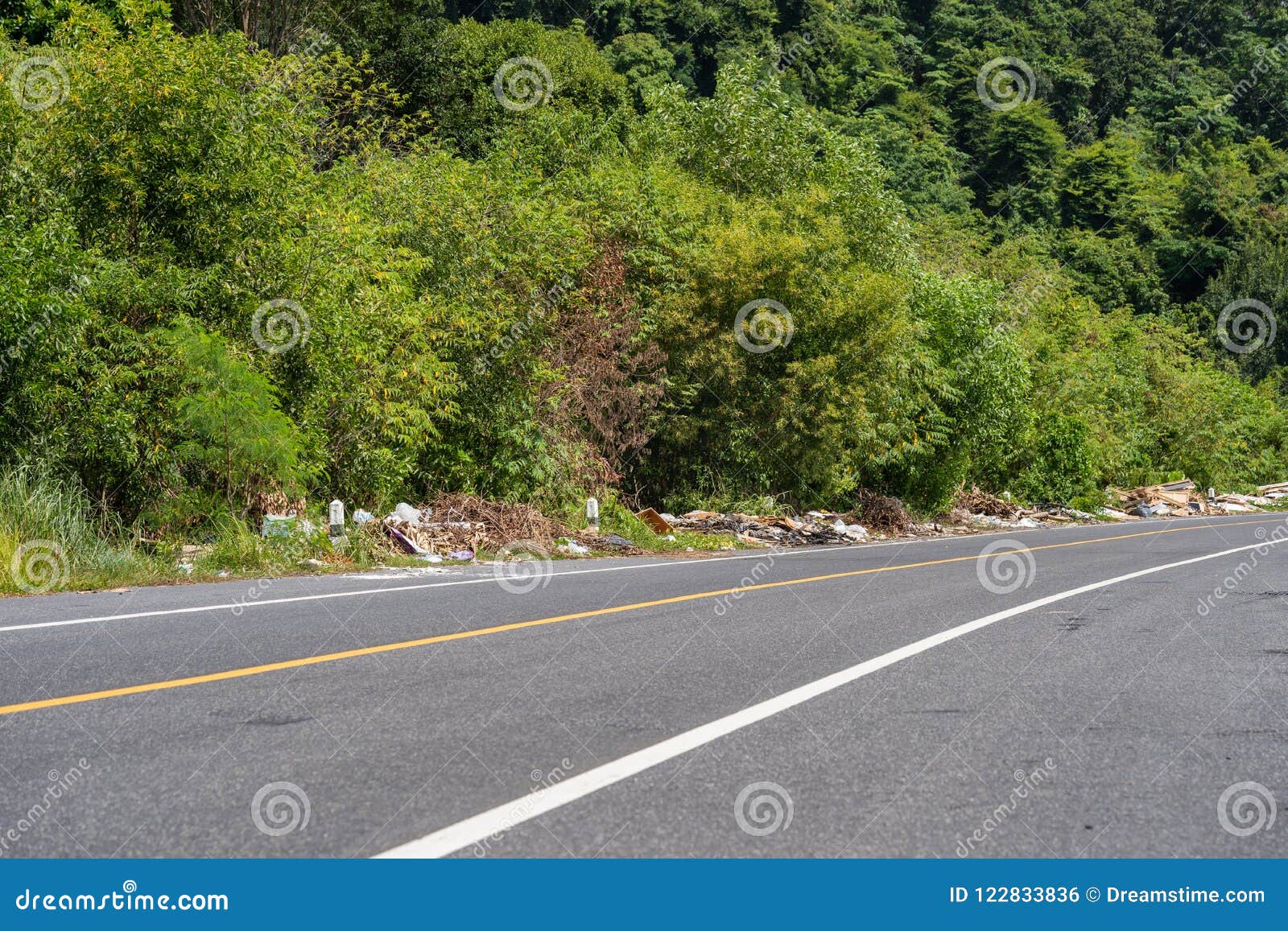 Phuket, THAILAND - July 26, 2018: the Pile of Garbage on the Side of ...