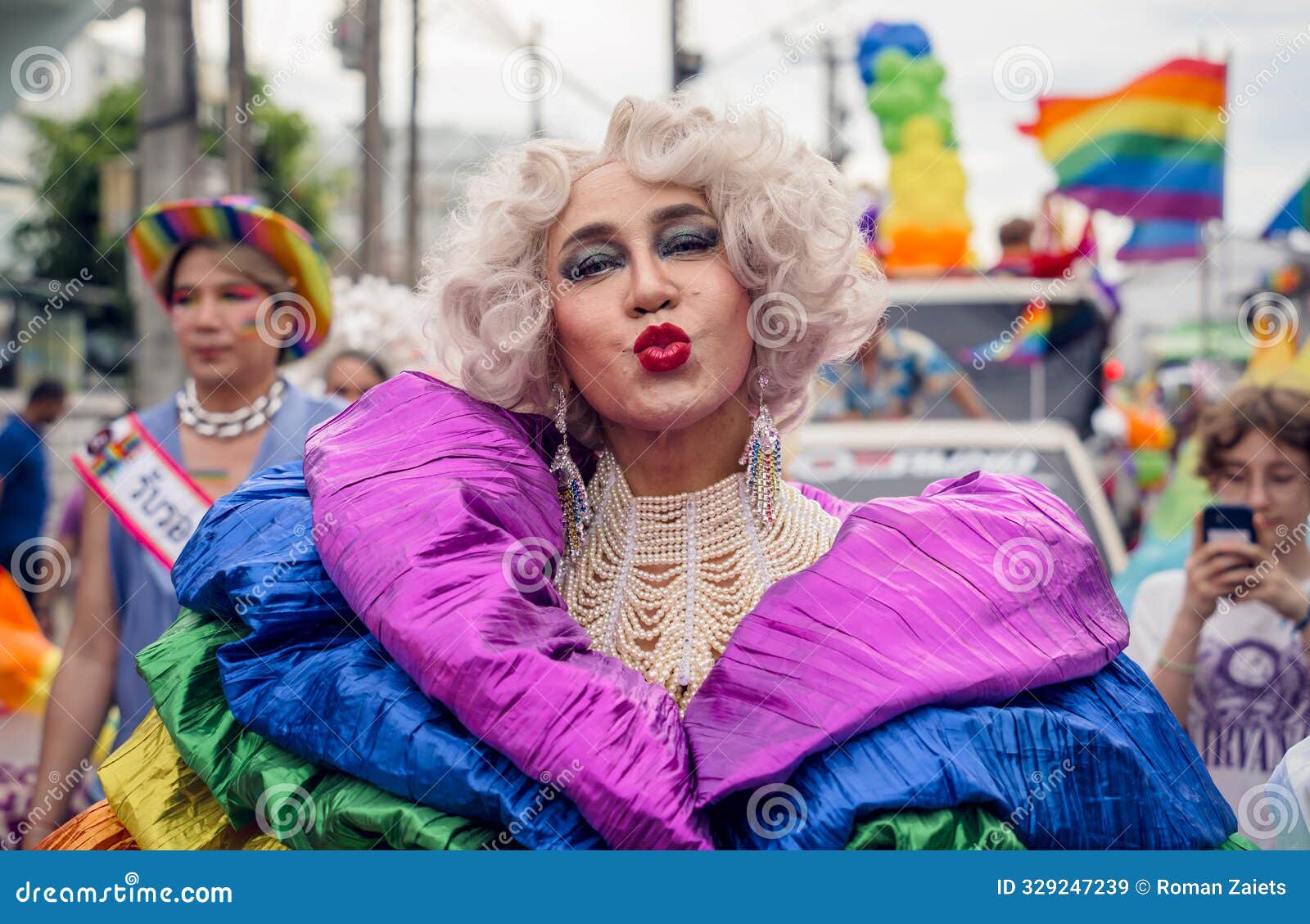 PHUKET, THAILAND - June 29, 2024: Pride Parade in Phuket Downtown ...