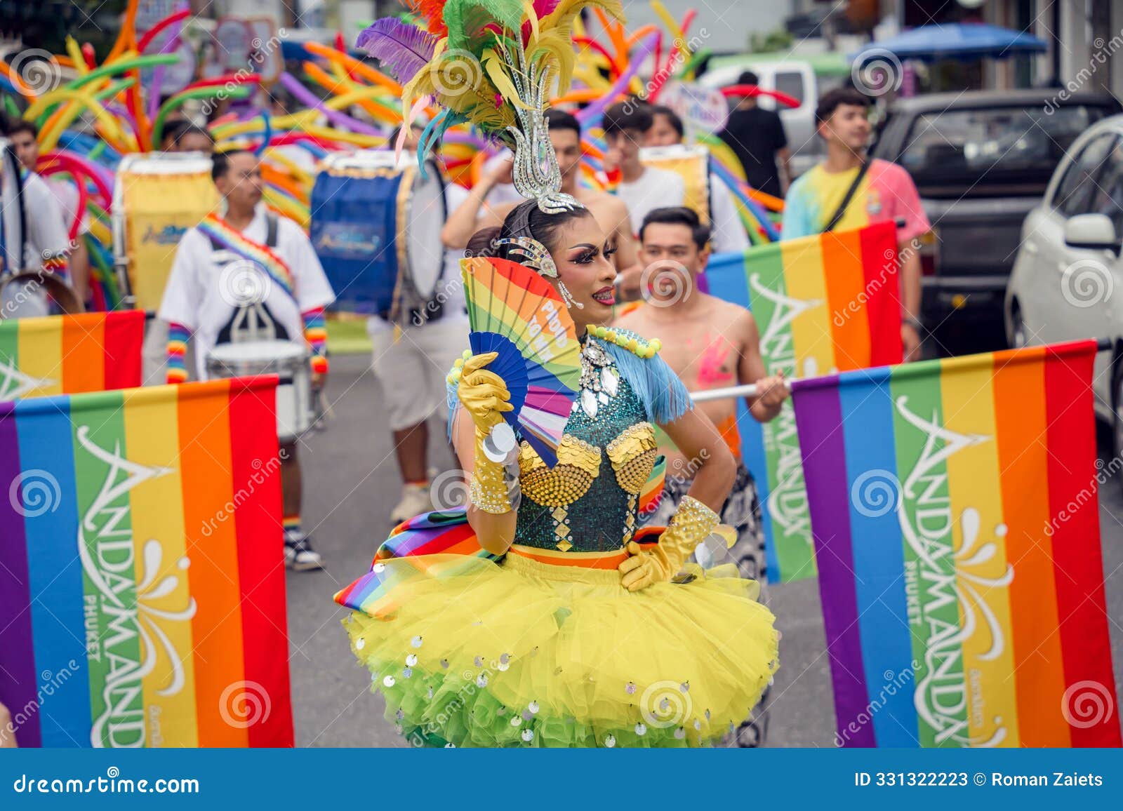 PHUKET, THAILAND - June 29, 2024: Pride Parade in Phuket Downtown ...