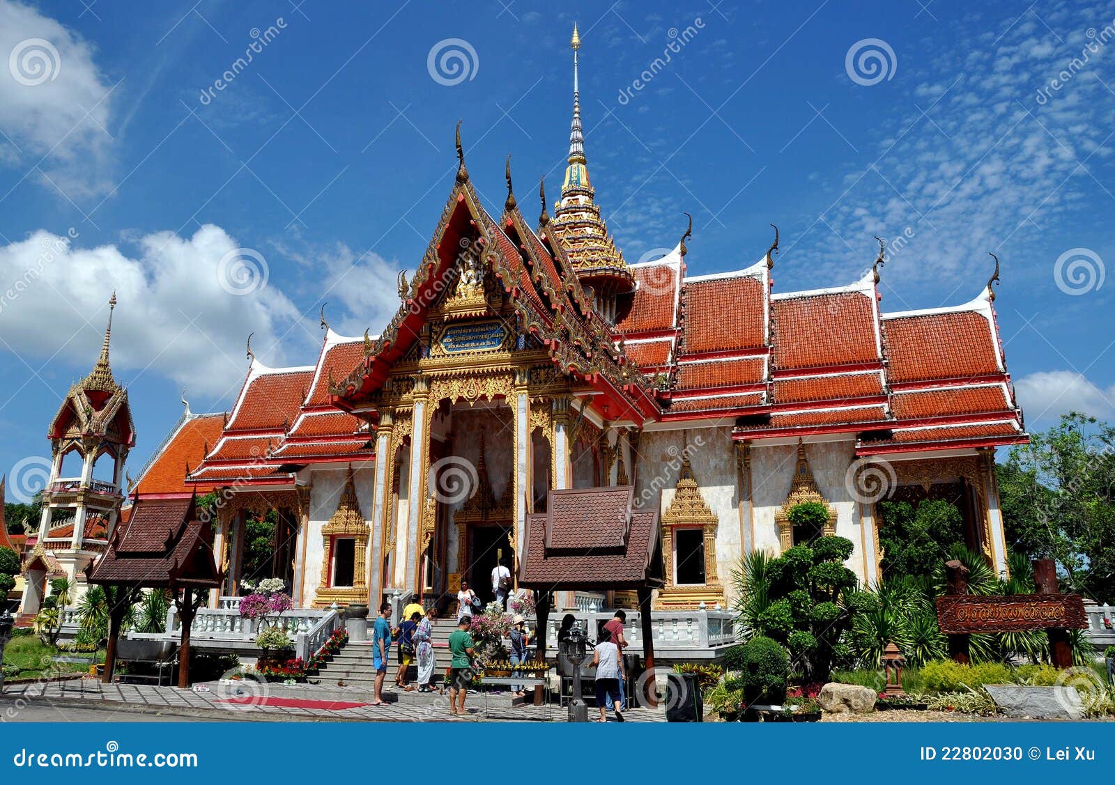 Phuket, Thailand: Wat Chalong Ubosot Editorial Image - Image of ubosot ...