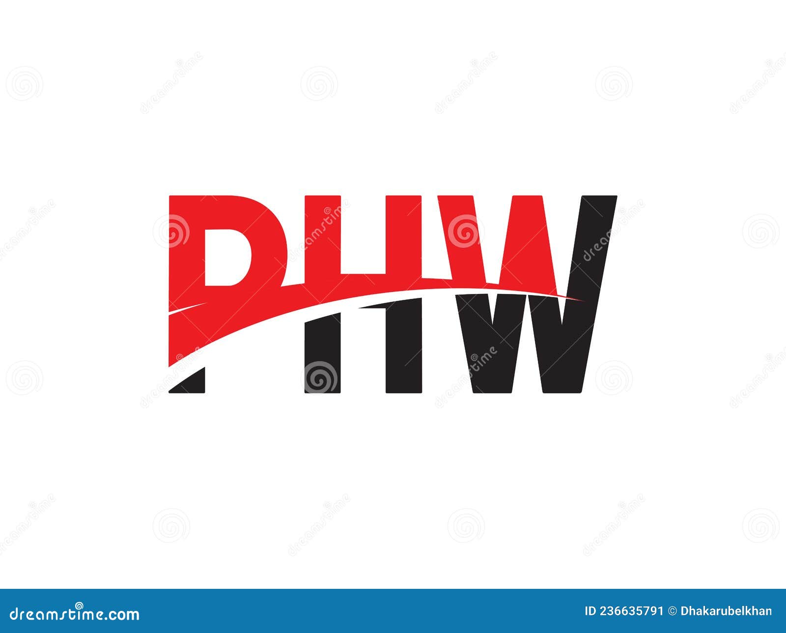 PHW Letter Initial Logo Design Vector Illustration Stock Vector ...