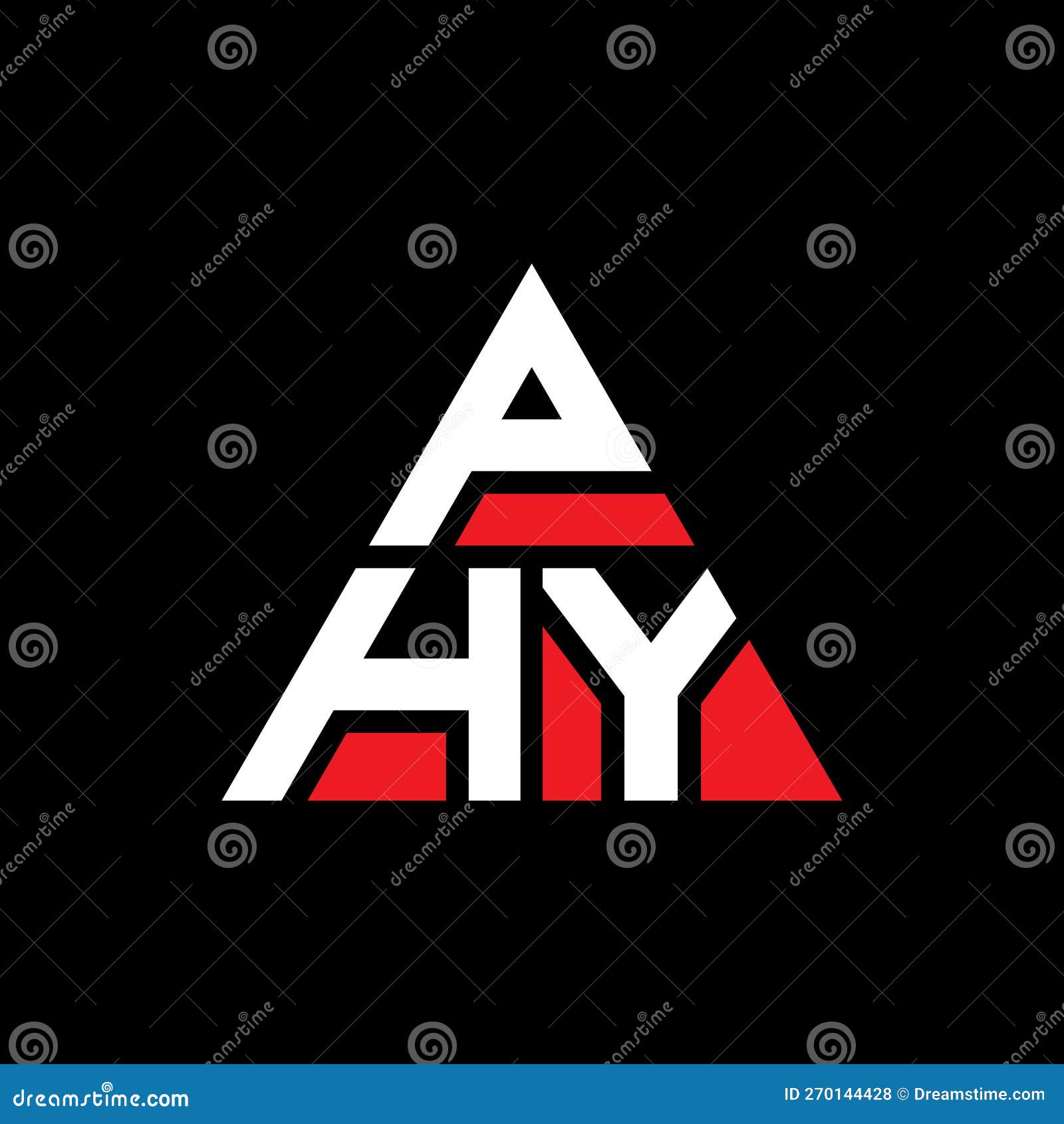 PHY Triangle Letter Logo Design with Triangle Shape. PHY Triangle Logo ...