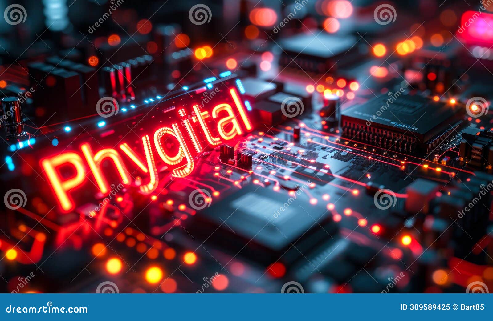 Phygital Concept Showing the Fusion of Physical and Digital Realms ...