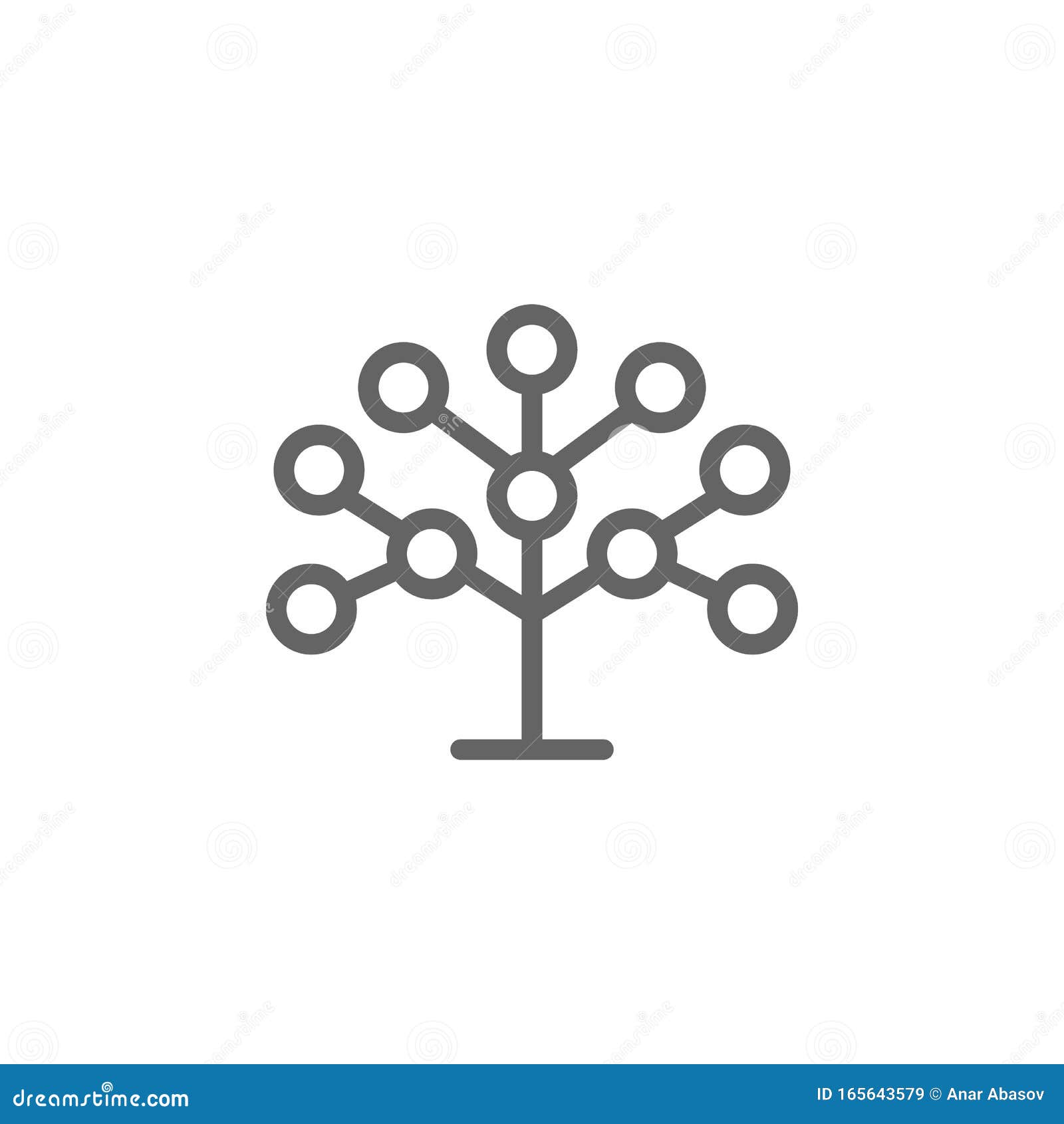 Phylogenetic, Tree Icon. Element of Bio Engineering Illustration Stock ...