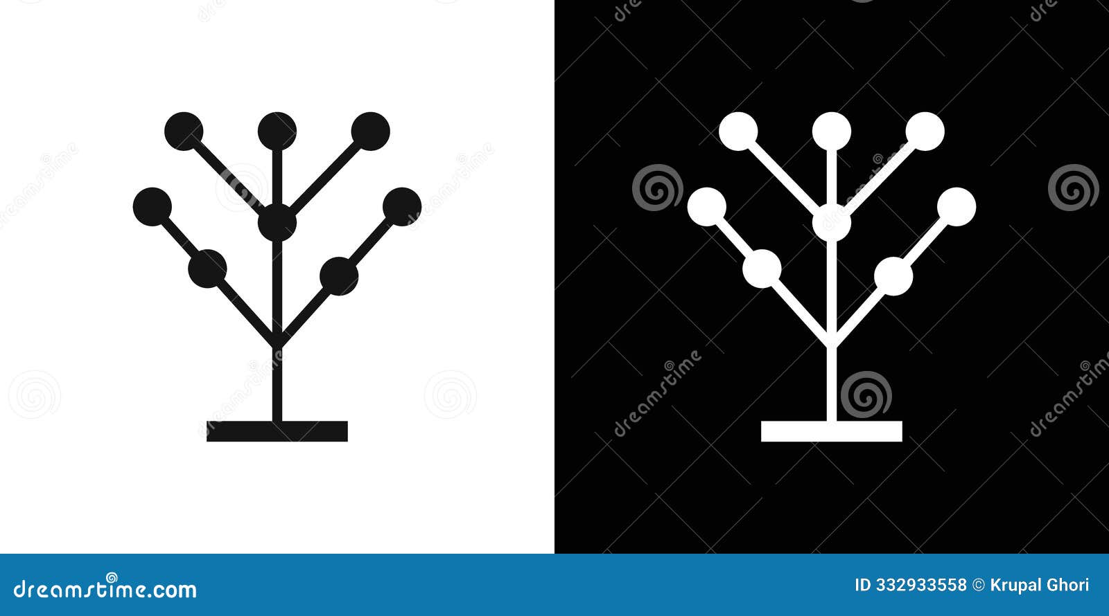 Phylogenetic Tree Icon Logo Set Vector Stock Vector - Illustration of ...