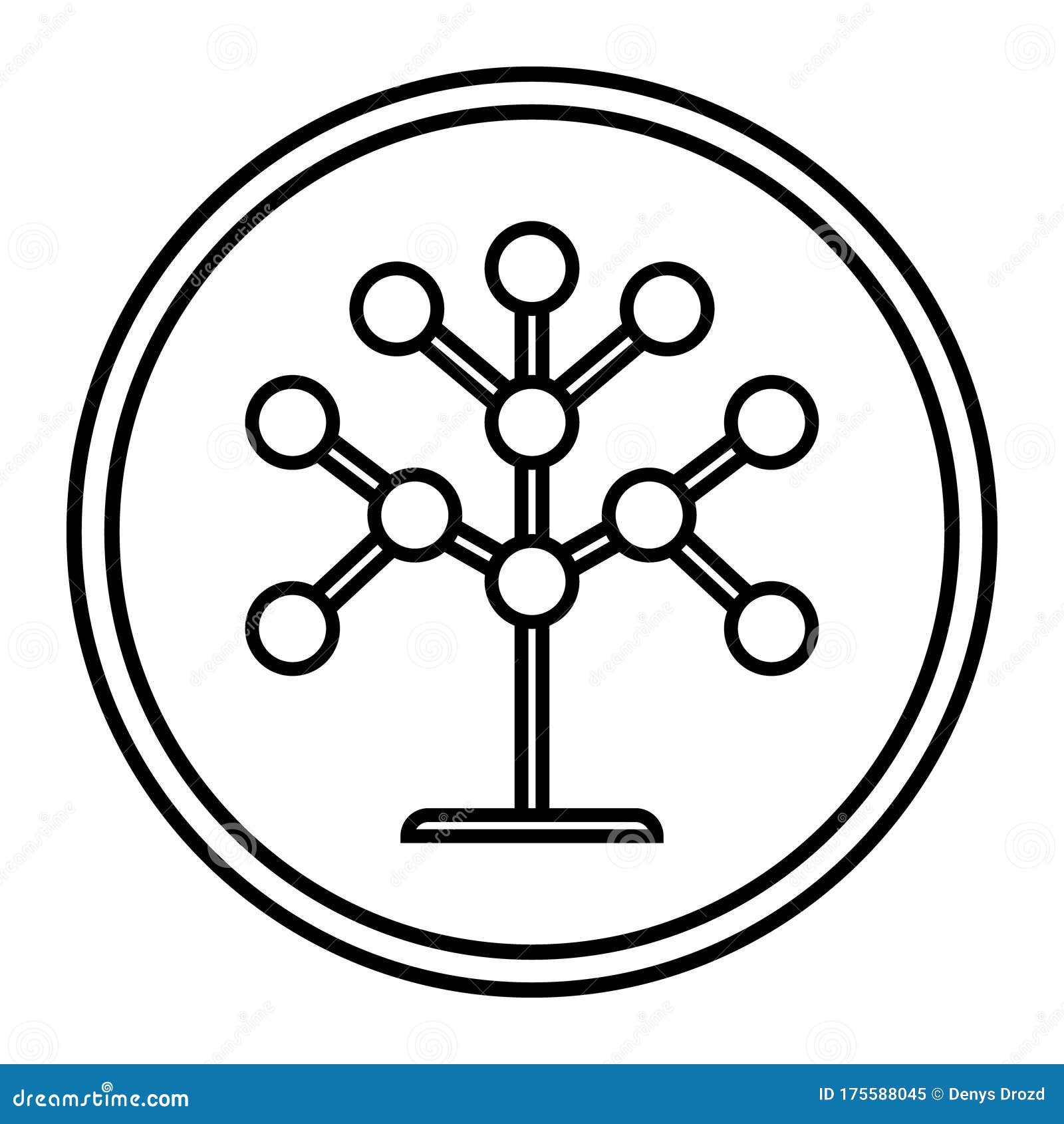 Phylogenetic, Tree Vector Icon. Element of Bio Engineering Illustration ...