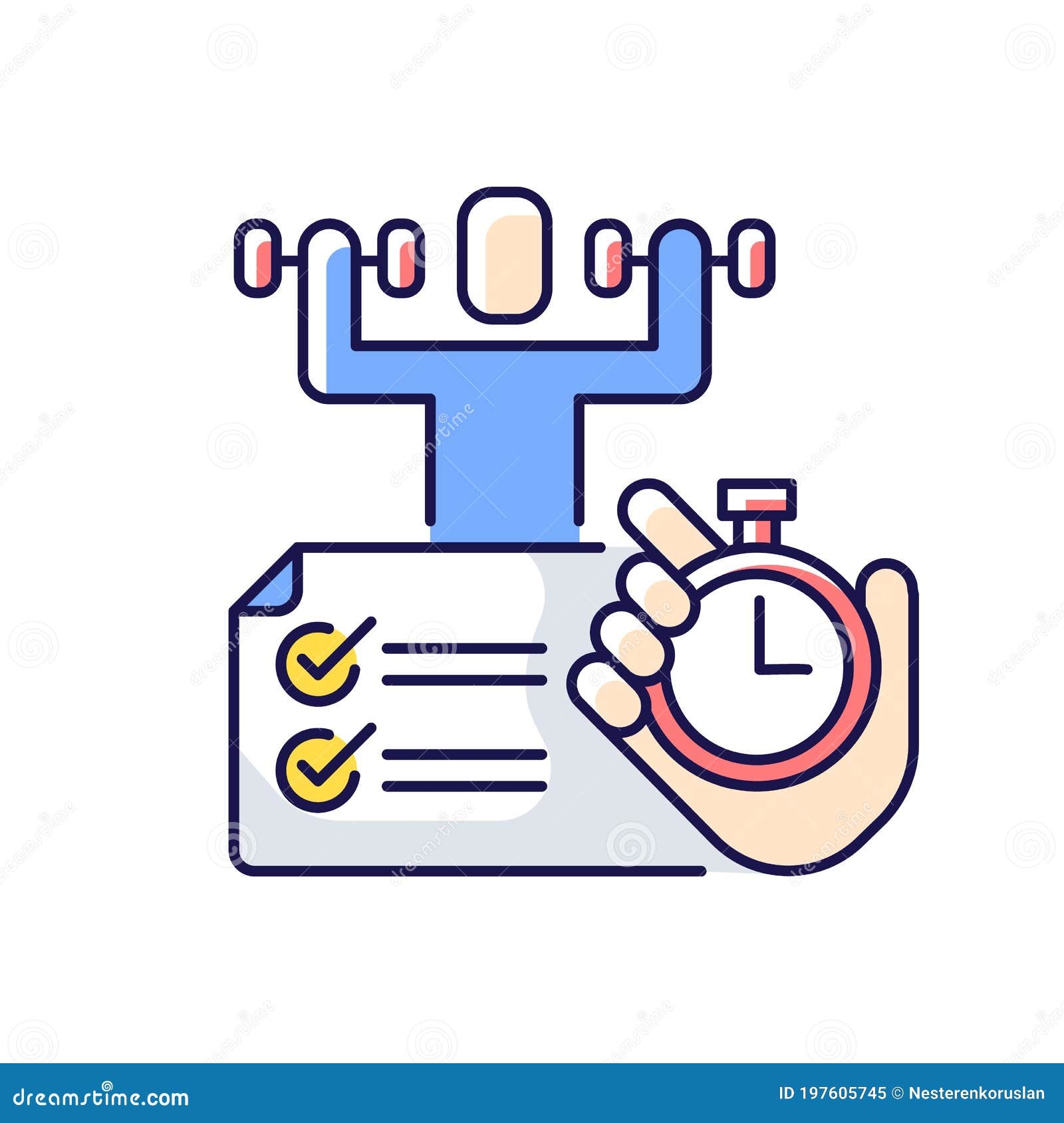 Physical Abilities Test RGB Color Icon Stock Vector - Illustration of ... Physical Abilities Test RGB Color Icon Stock Vector - Illustration of ...