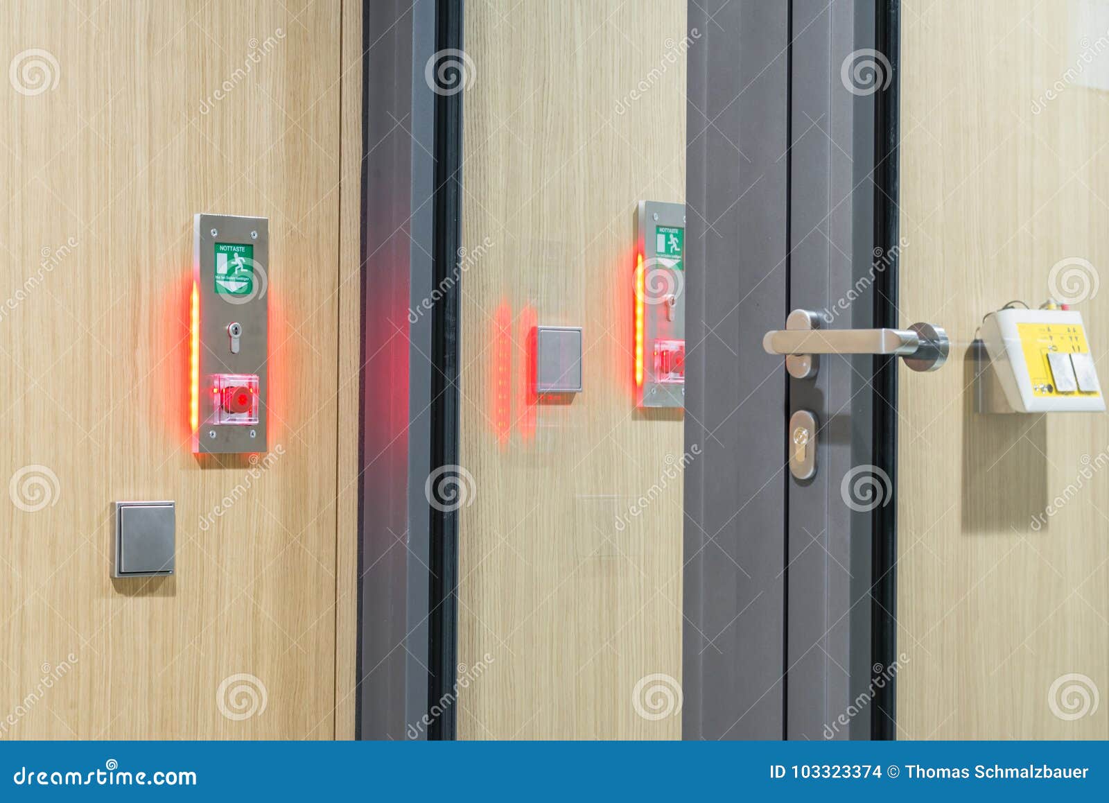 Physical Access Control at Laboratory Door Stock Photo - Image of ...