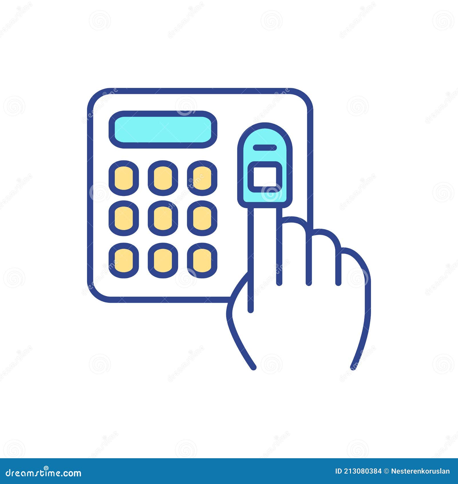 Physical Access RGB Color Icon Stock Vector - Illustration of unlock ...