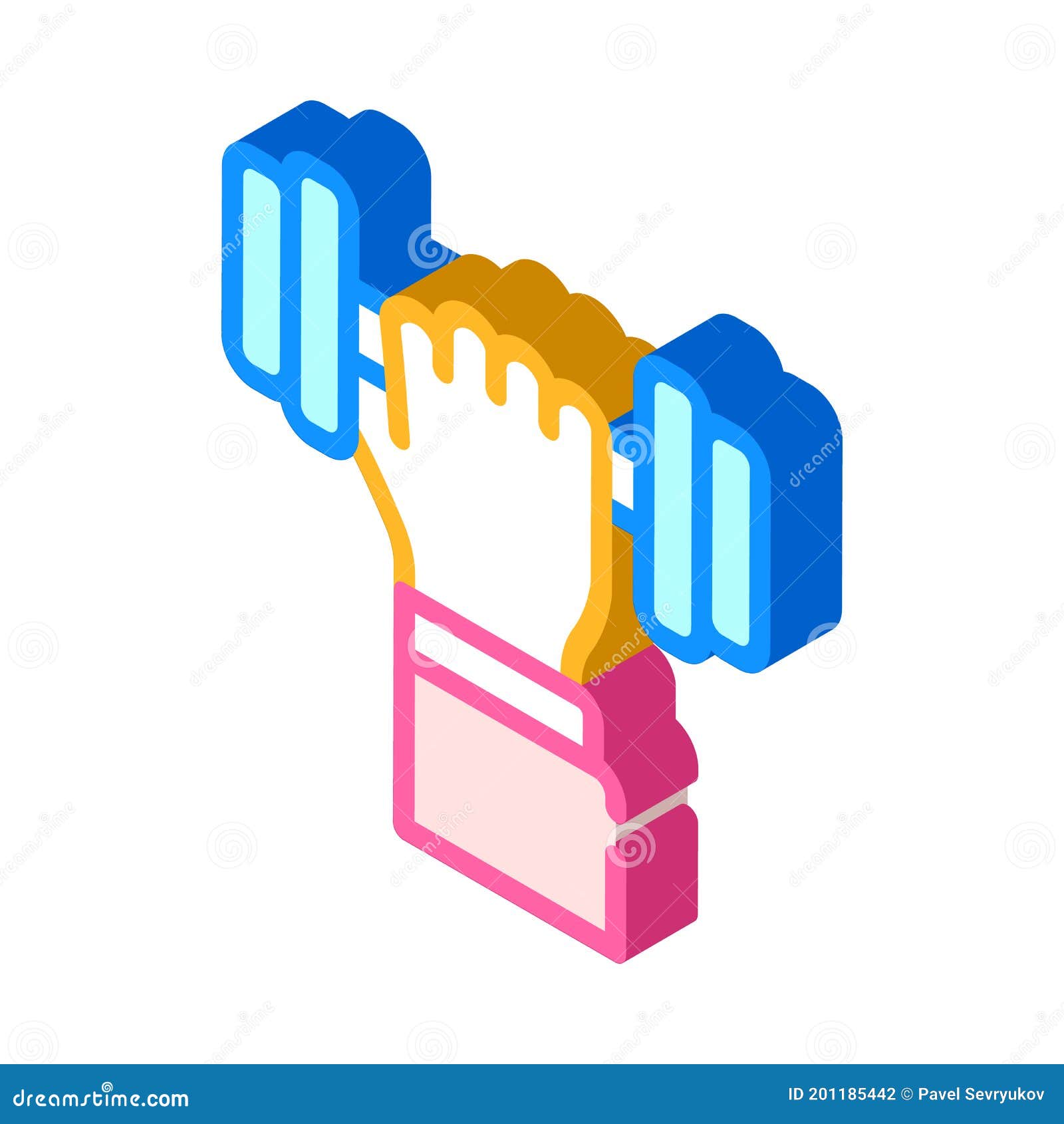 Physical Activity Isometric Icon Vector Illustration Sign Stock Vector ...