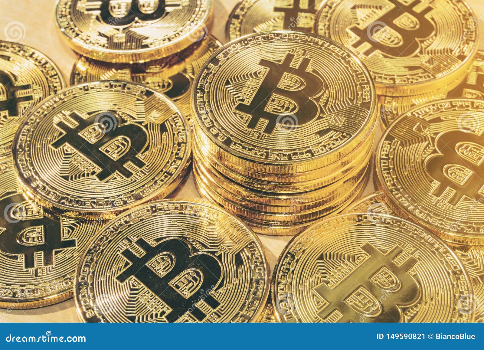 Physical Bitcoin Pile Background , Bitcoin Mining Stock Image - Image ...