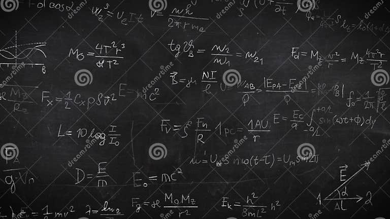 Physical Equations and Formulas Stock Illustration - Illustration of ...