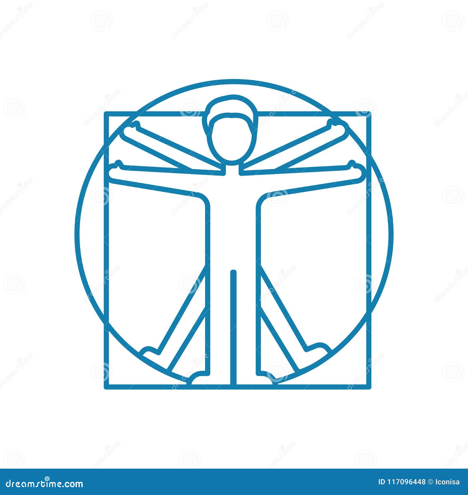 Physical Exercise Linear Icon Concept. Physical Exercise Line Vector ...