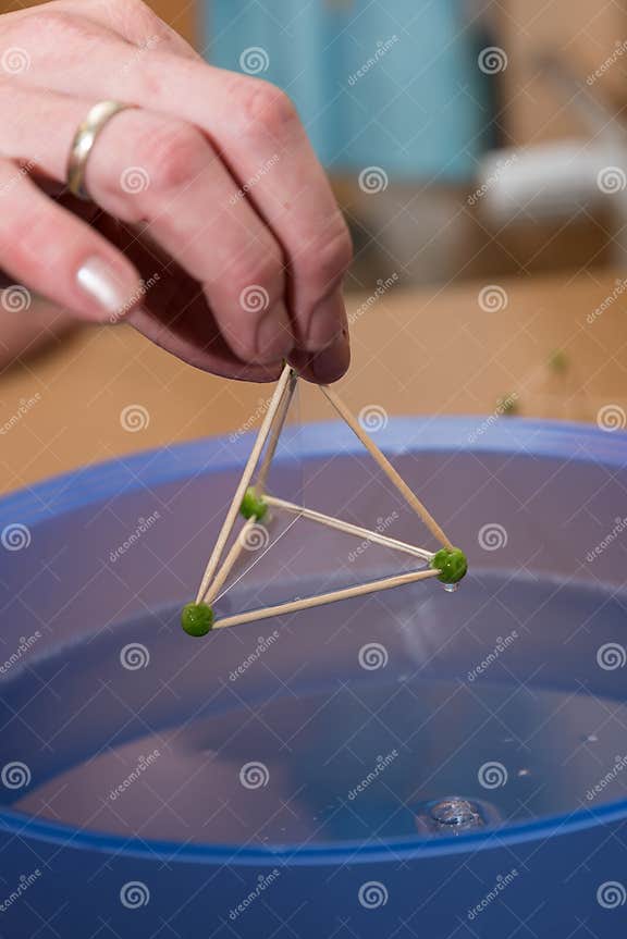 Physical Experiment with Pyramid Stock Image - Image of test, trial ...