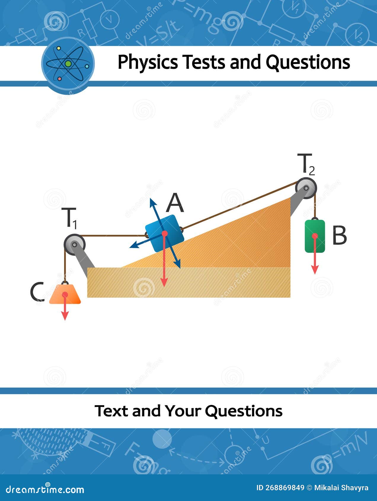 Physical Experiment. the Rollers Showing the Compound Pully System ...
