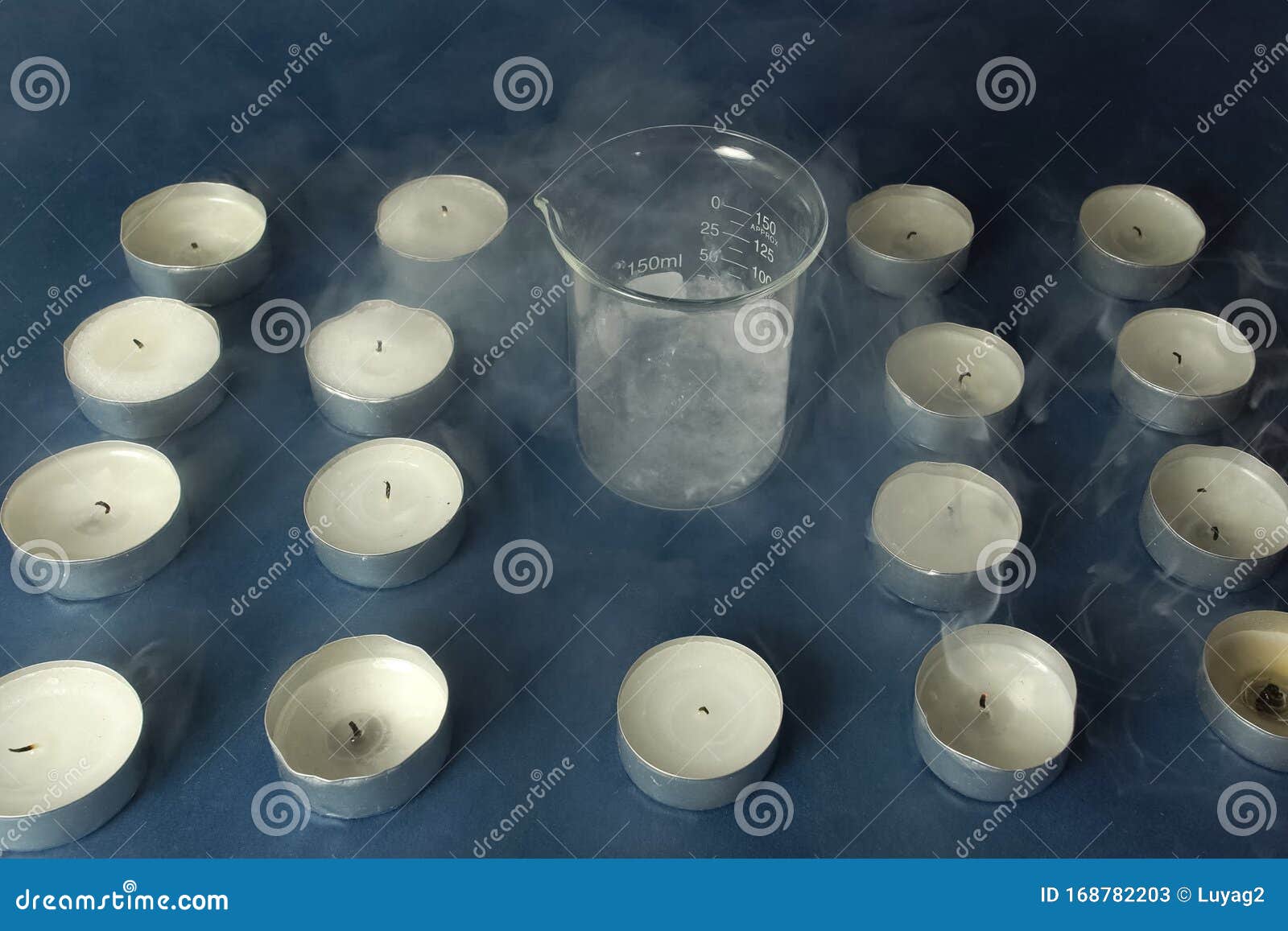 Physical Experiments with Liquid Nitrogen Stock Image - Image of cold ...