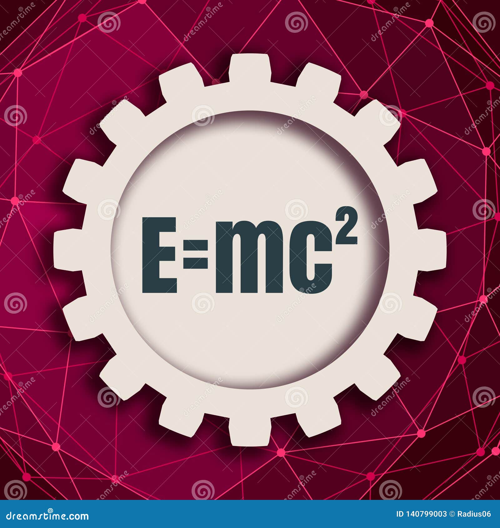 Physical Formula of Mass and Energy Equivalence Stock Illustration ...