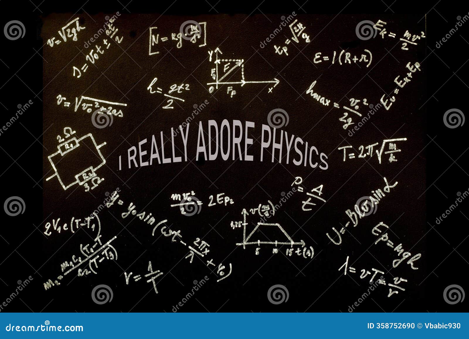 Physical formulas stock photo. Image of physicalconstant - 358752690