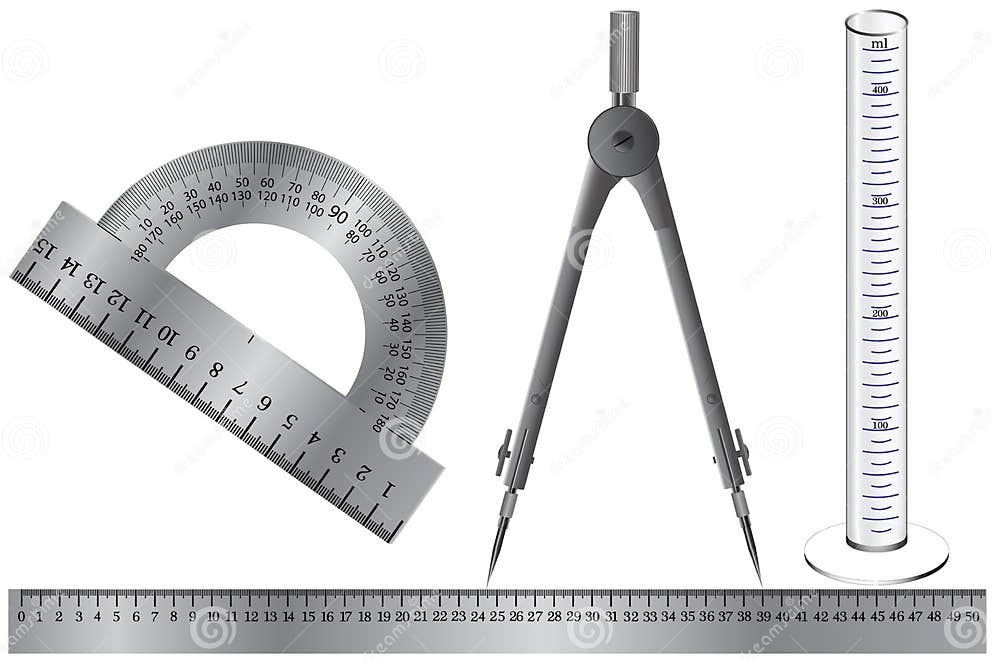 Physical Instruments for Measuring Quantities Stock Vector ...
