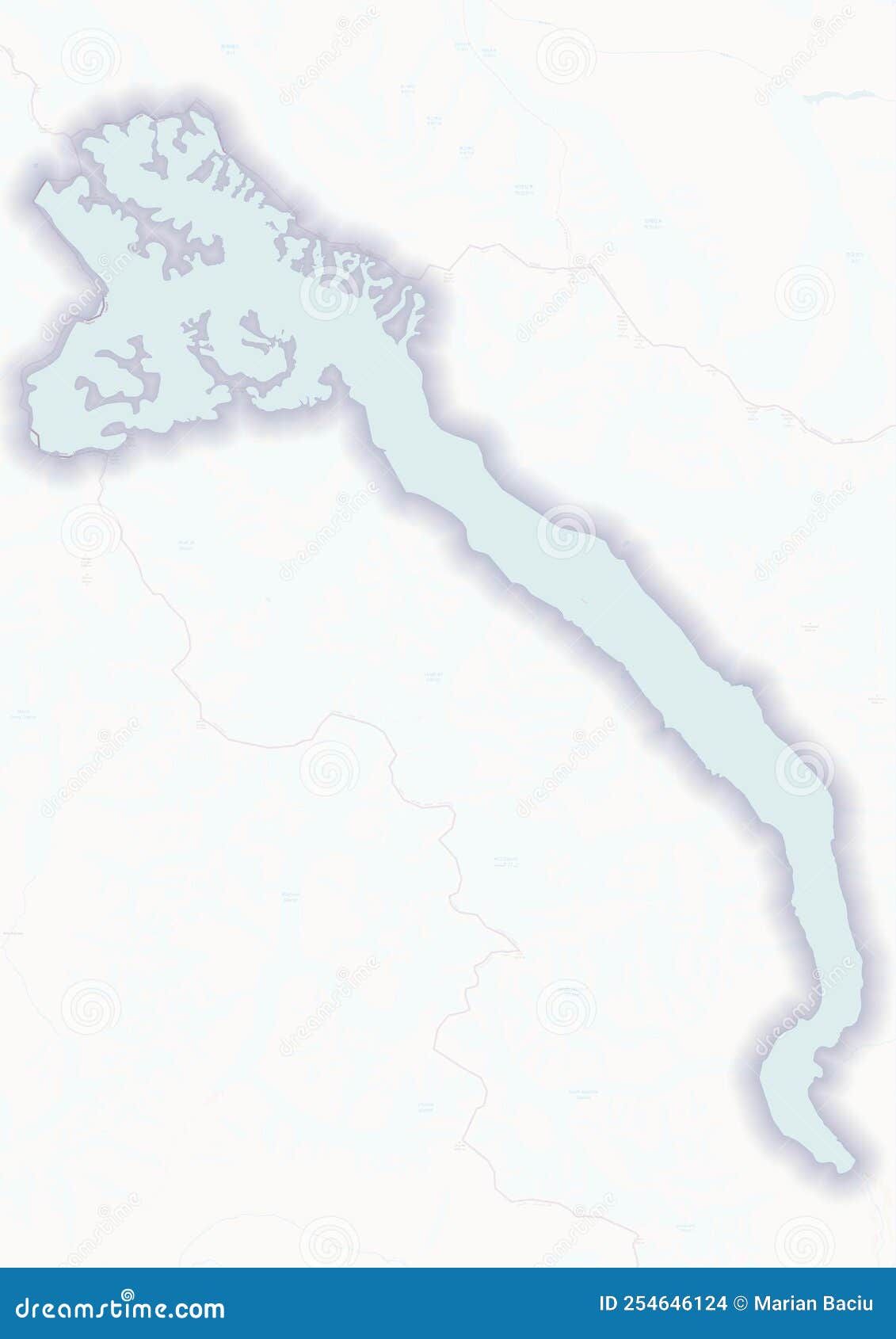 Physical Map of Siachen Glacier Stock Illustration - Illustration of ...