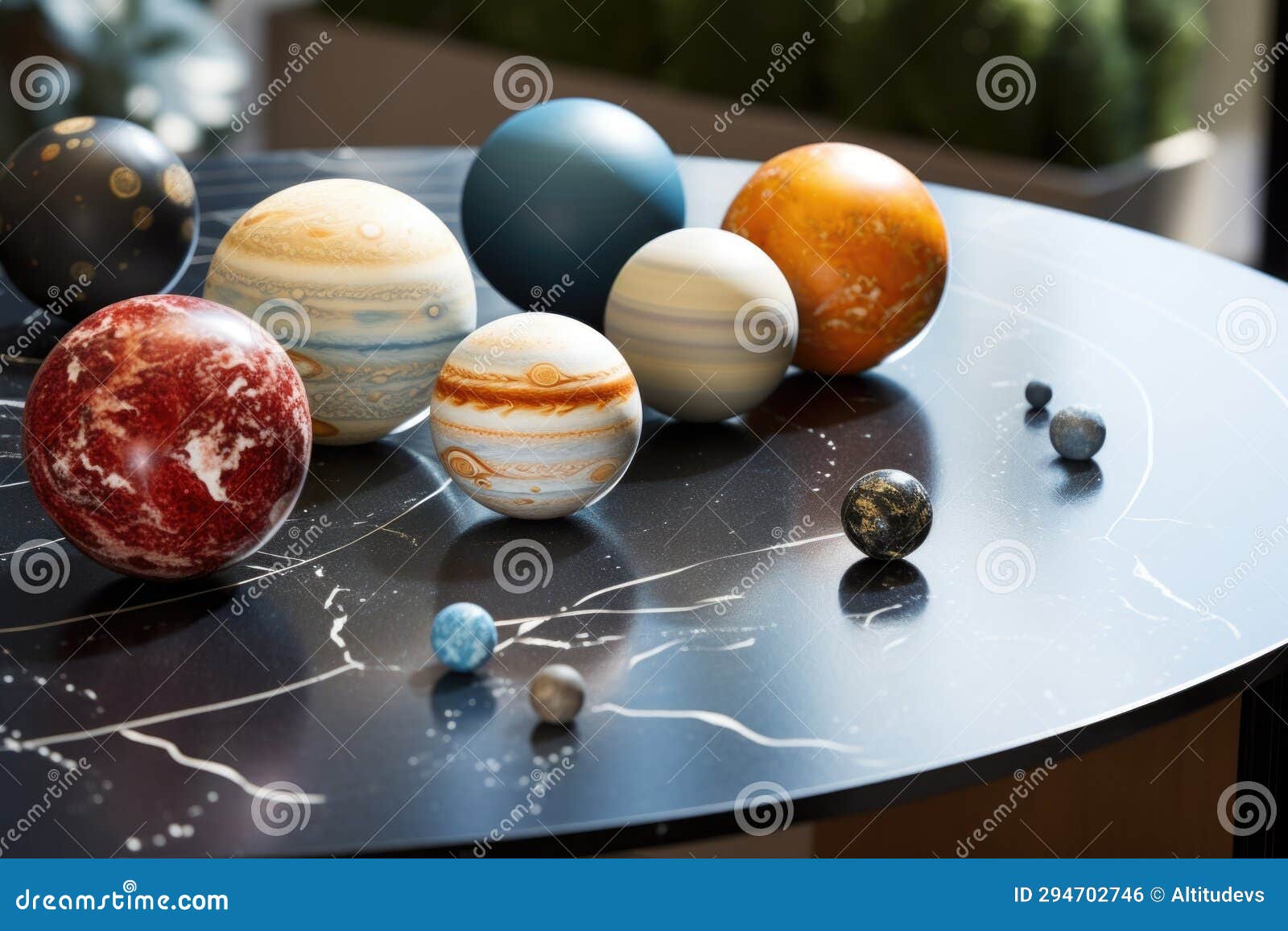 A Physical Model of the Solar System Stock Photo - Image of model ...