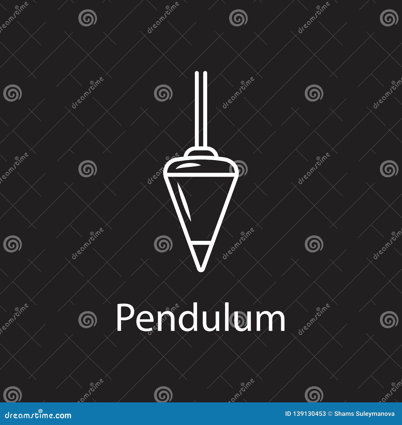 Physical Pendulum Icon. Simple Element Illustration. Physical Pendulum ...