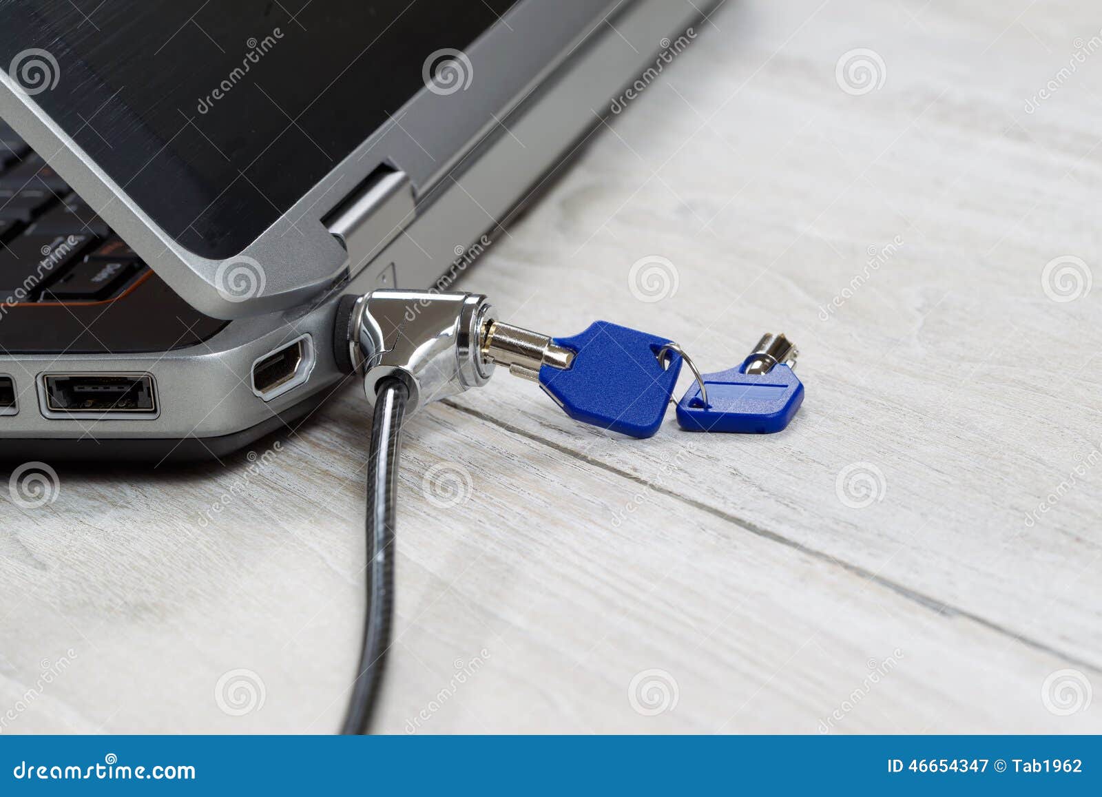 Physical Security for Computer Stock Image - Image of close, restrict ...