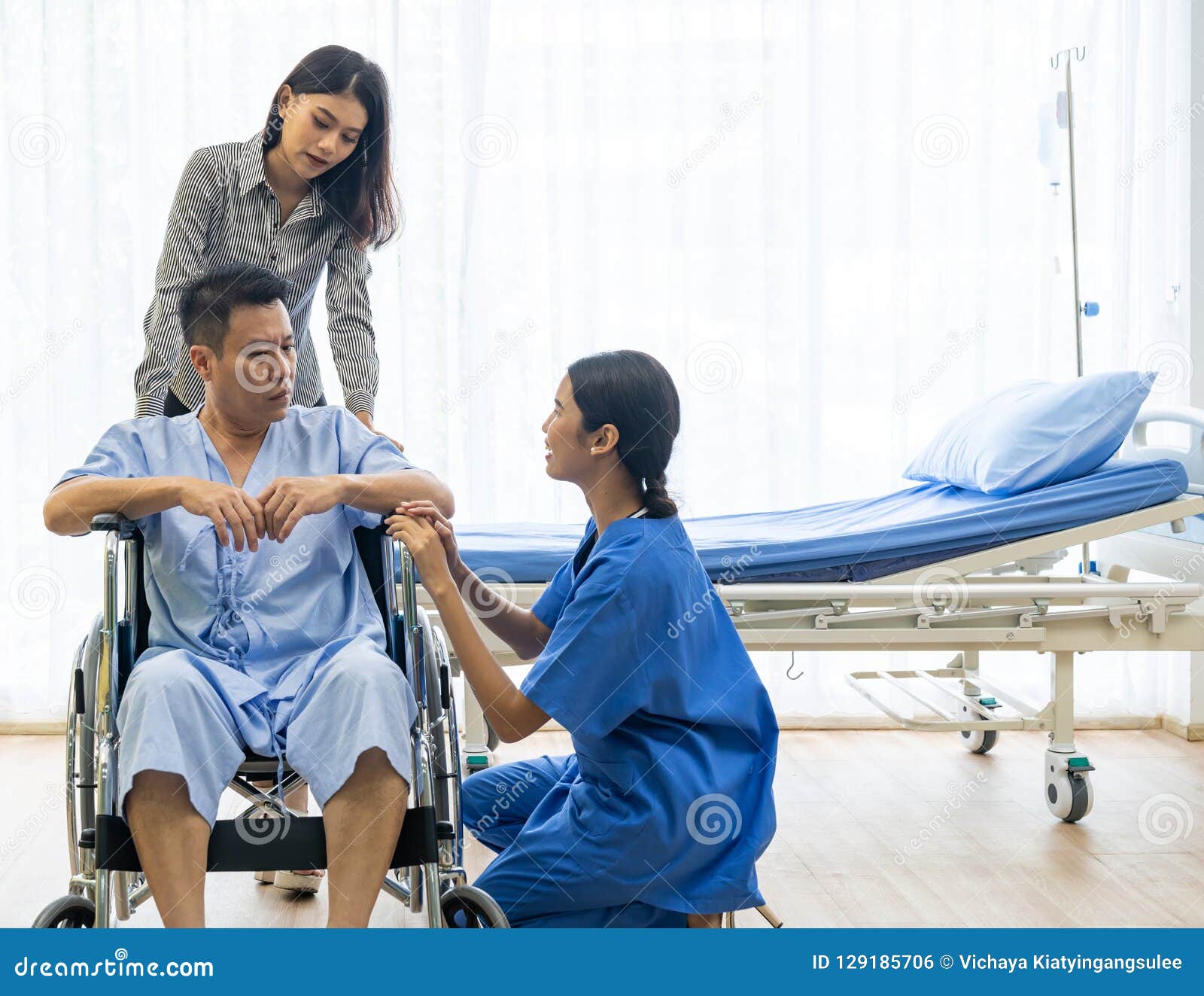 Physical Therapist Treatment Patient Stock Photo - Image of medicine ...
