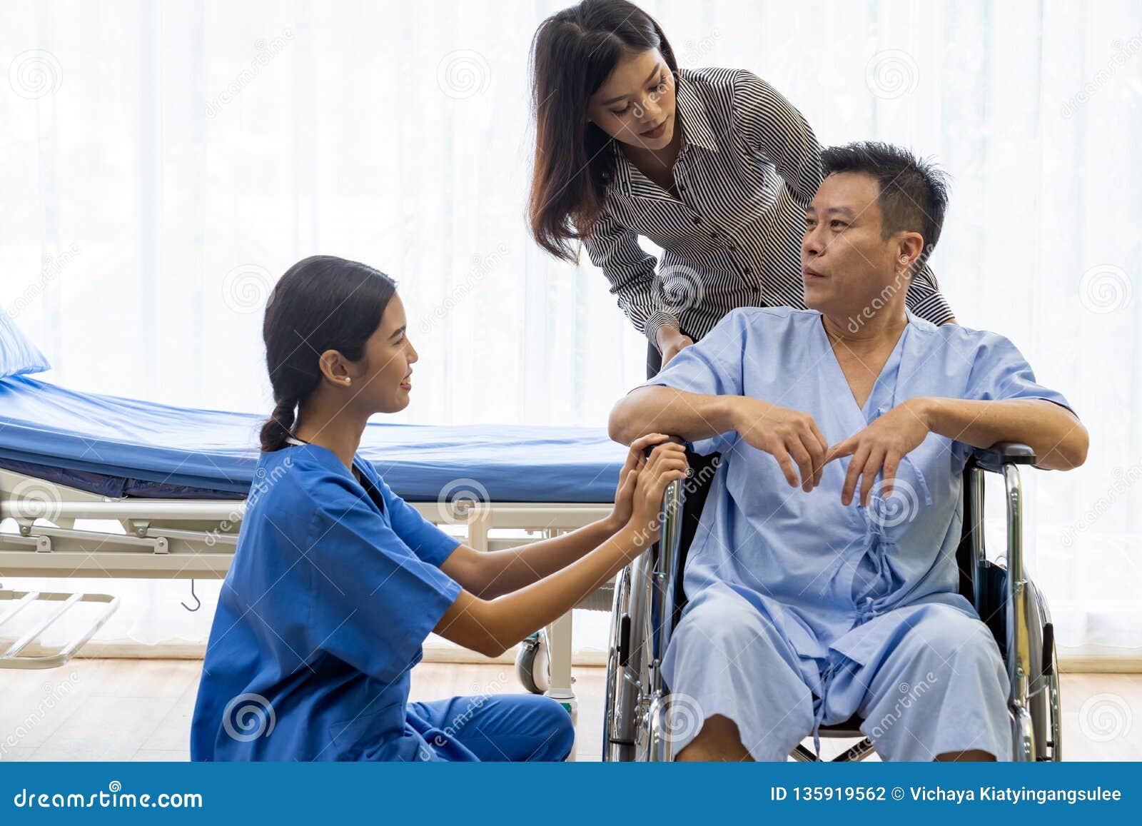 Physical Therapist Treatment Patient Stock Photo - Image of ...