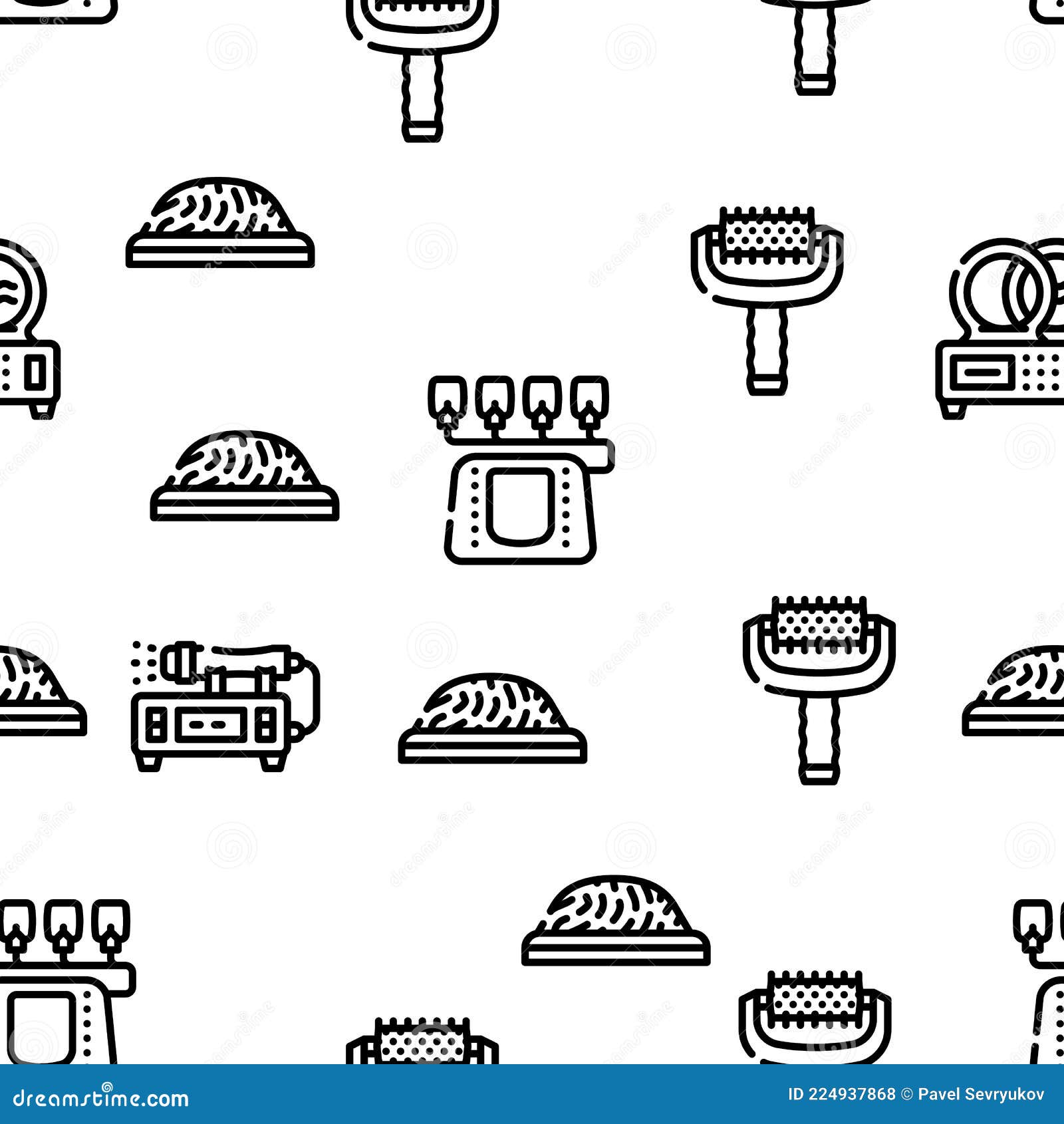 Physical Therapy Aid Vector Seamless Pattern Stock Vector ...