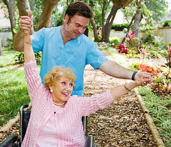 Physical Therapy Fun stock photo. Image of companion, massage - 6336262