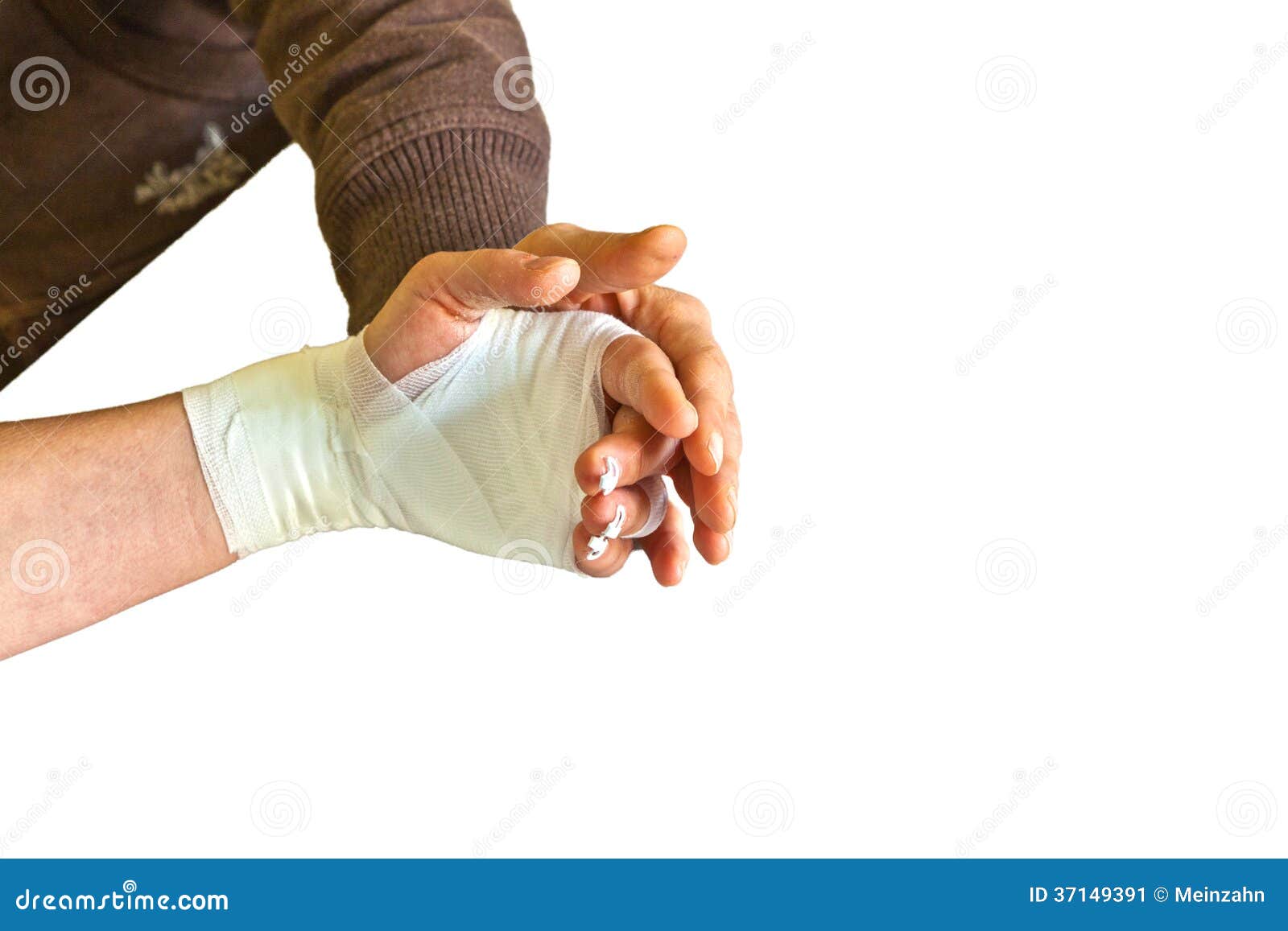Physical Therapy after a Hand Injury Stock Image - Image of operation ...