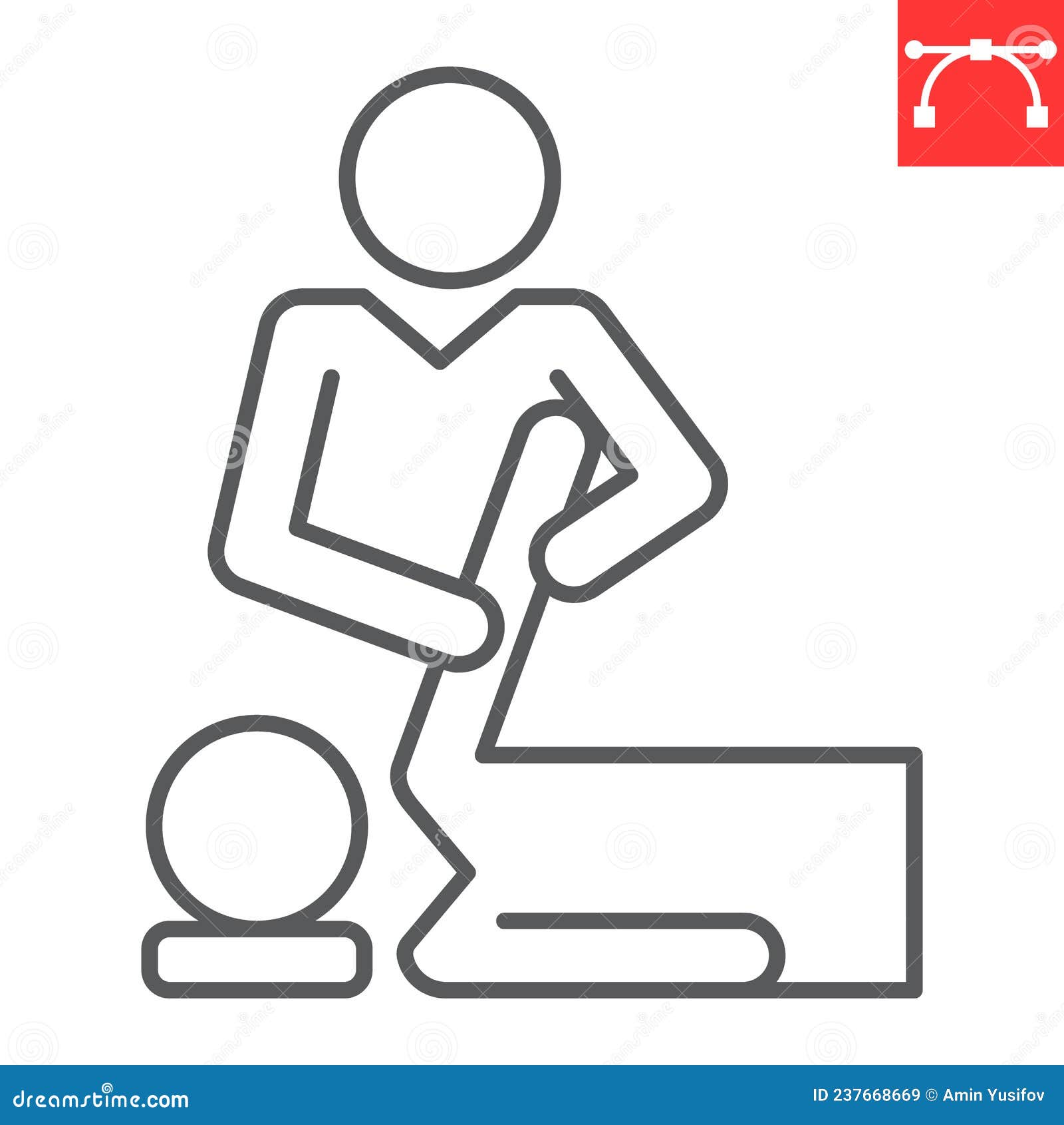 Physical therapy line icon stock vector. Illustration of professional ... Physical therapy line icon stock vector. Illustration of professional ...