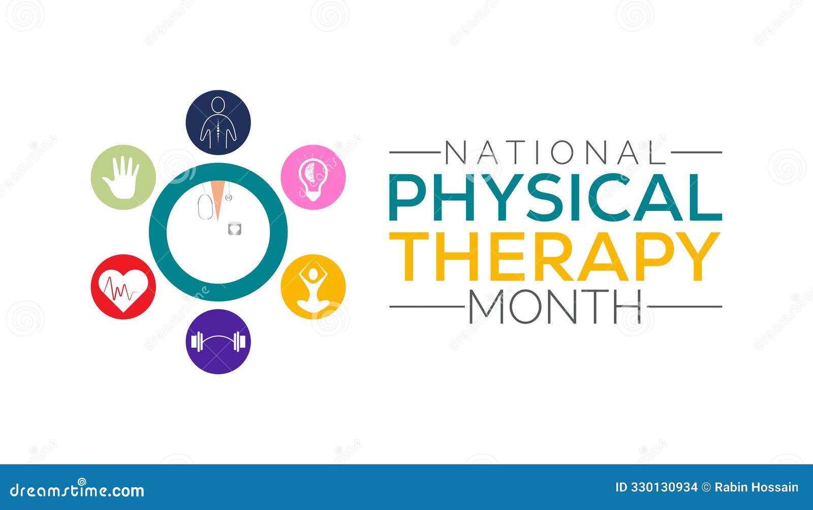 Physical Therapy Month is Observed Every Year on October. Stock ...