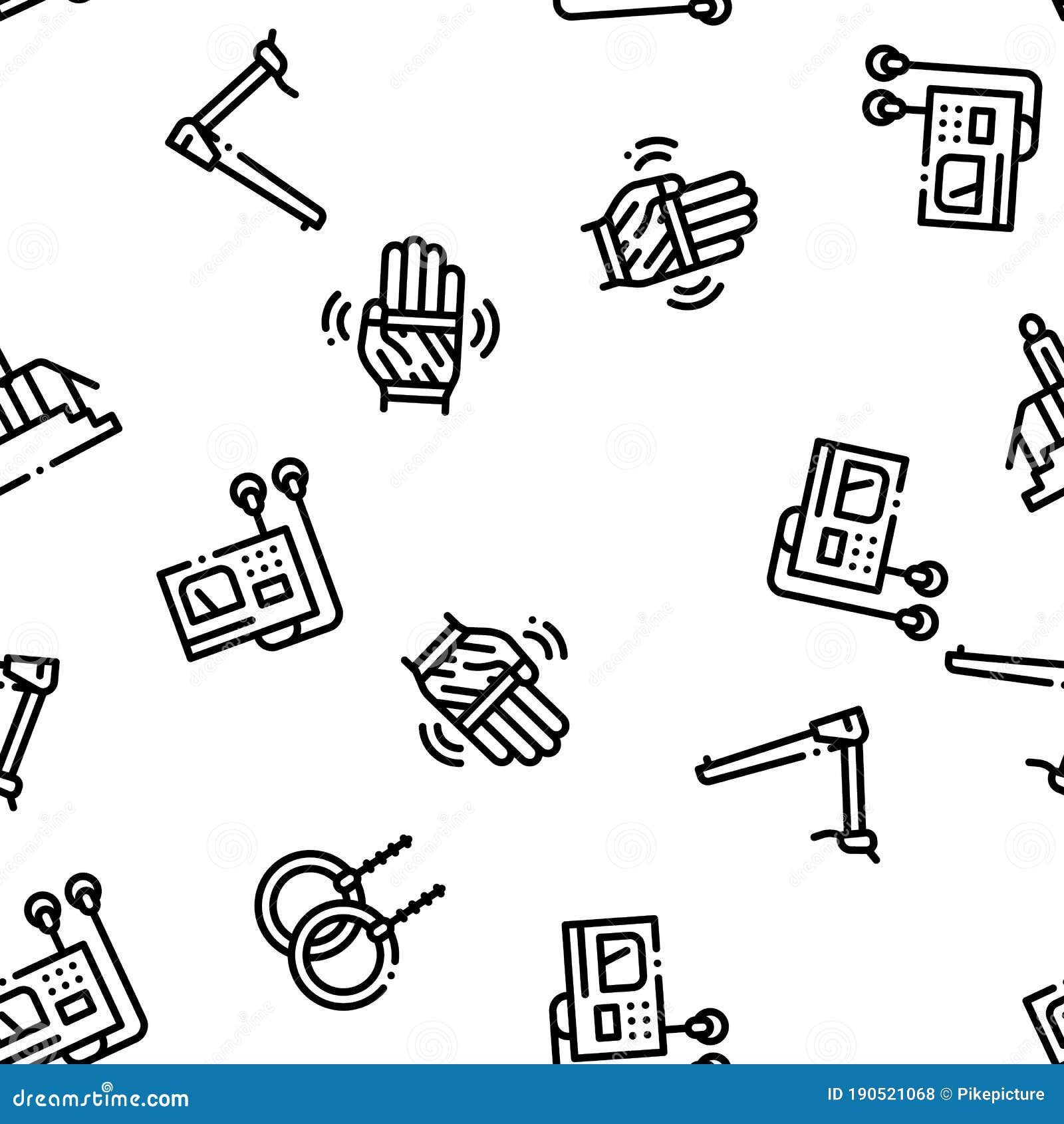 Physical Therapy and Recovery Icons Set Vector Stock Vector ...