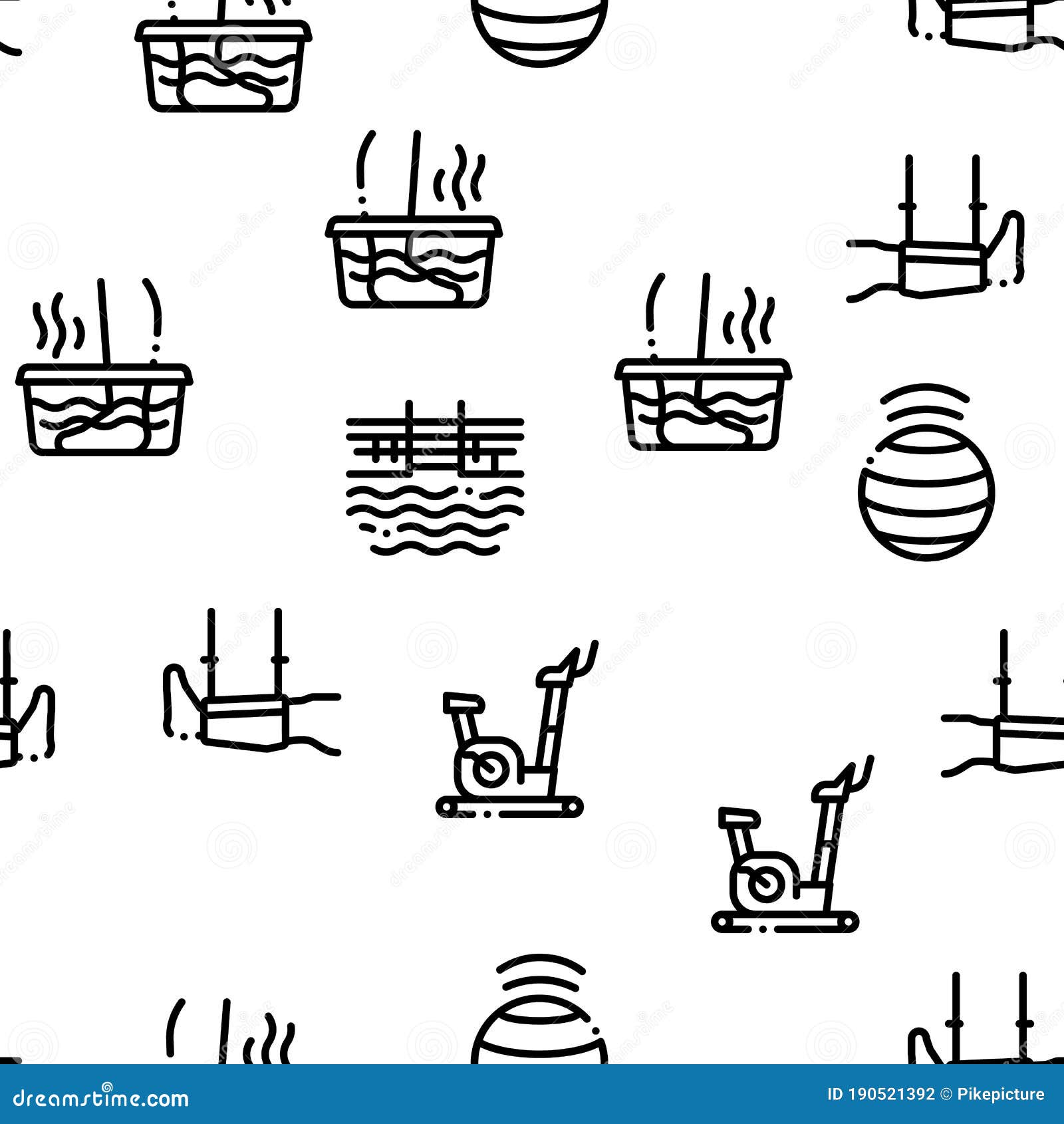 Physical Therapy and Recovery Icons Set Vector Stock Vector ...