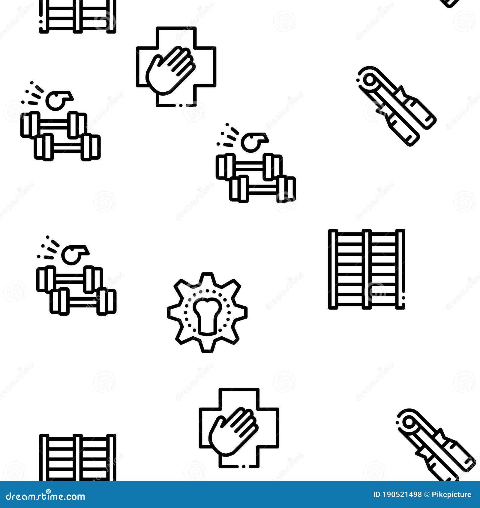 Physical Therapy and Recovery Icons Set Vector Stock Vector ...