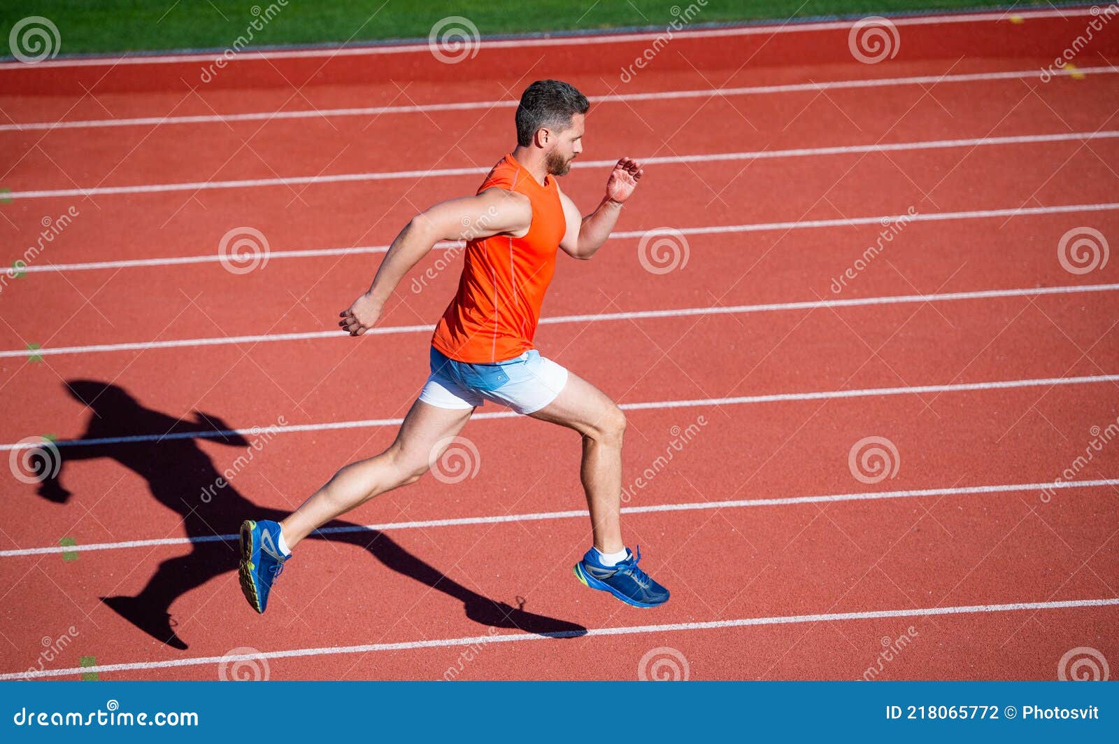 Physical Training. Athletic Guy Run. Challenge and Competition ...