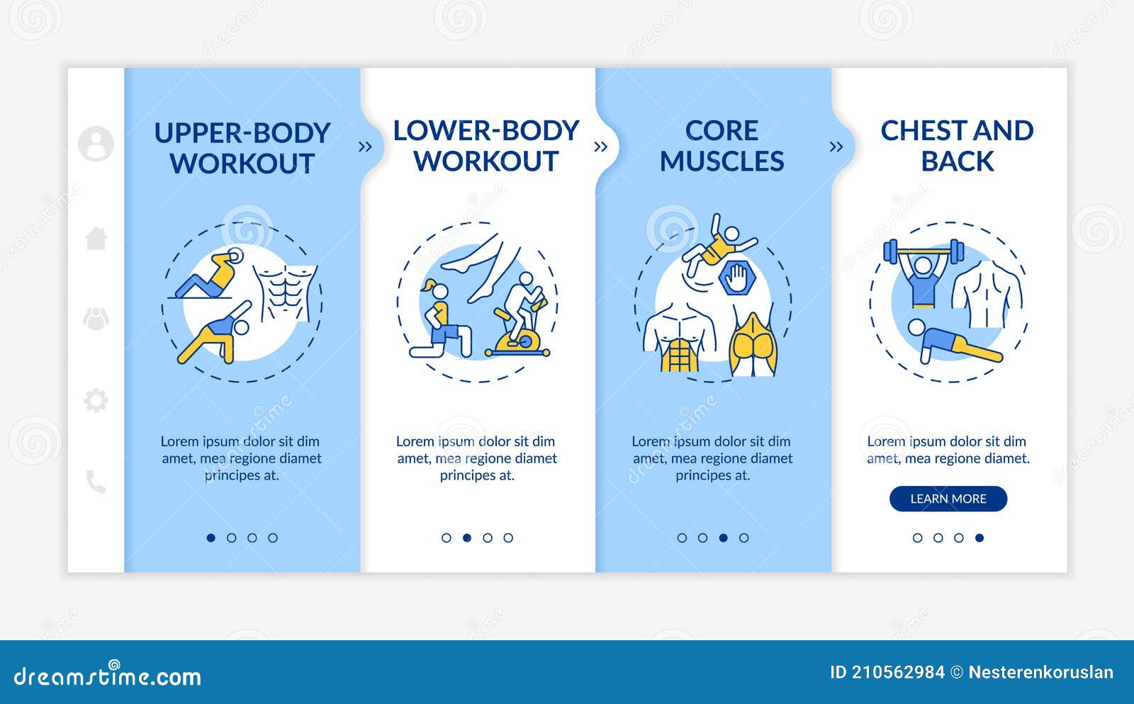 Exercising. End Of The Upper Block Straight Arms Stock Photo ...