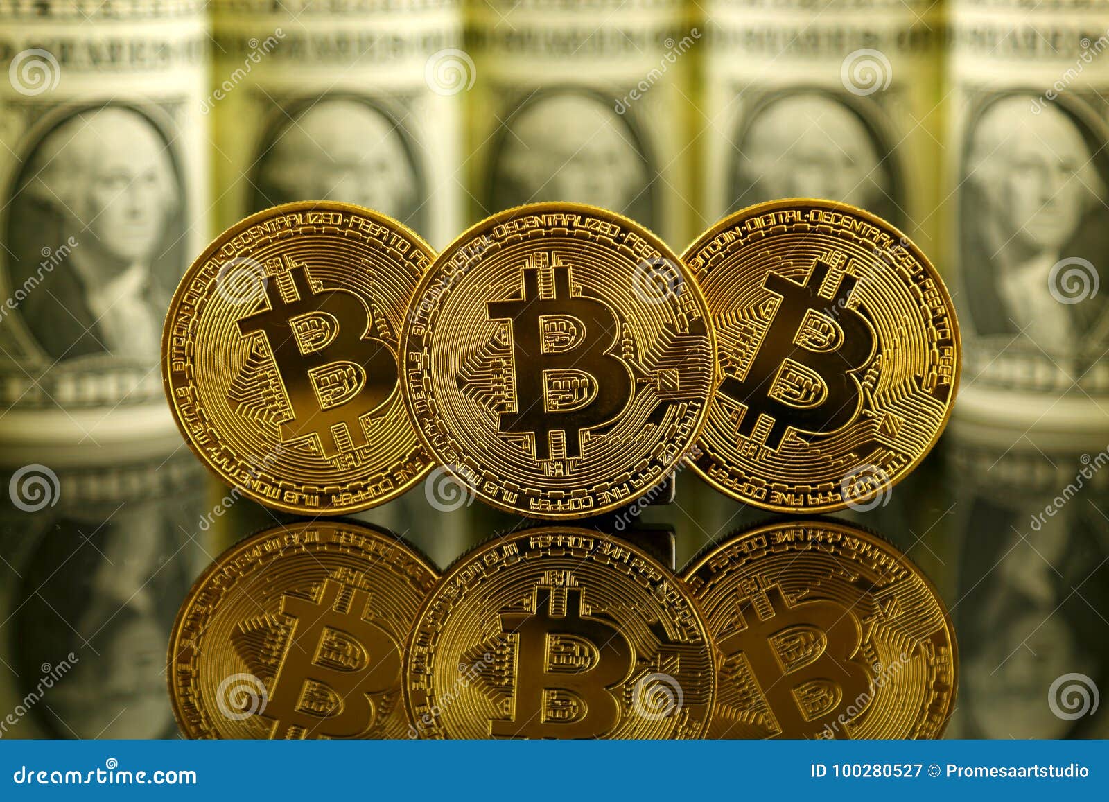 Physical Version of Bitcoin New Virtual Money and Banknotes of One ...