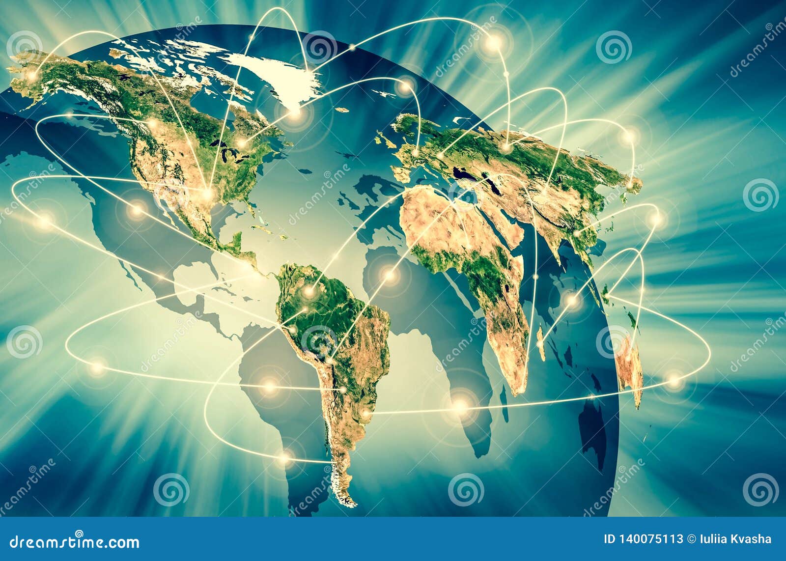 Physical World Map Illustration. Elements of this Image Furnished by ...