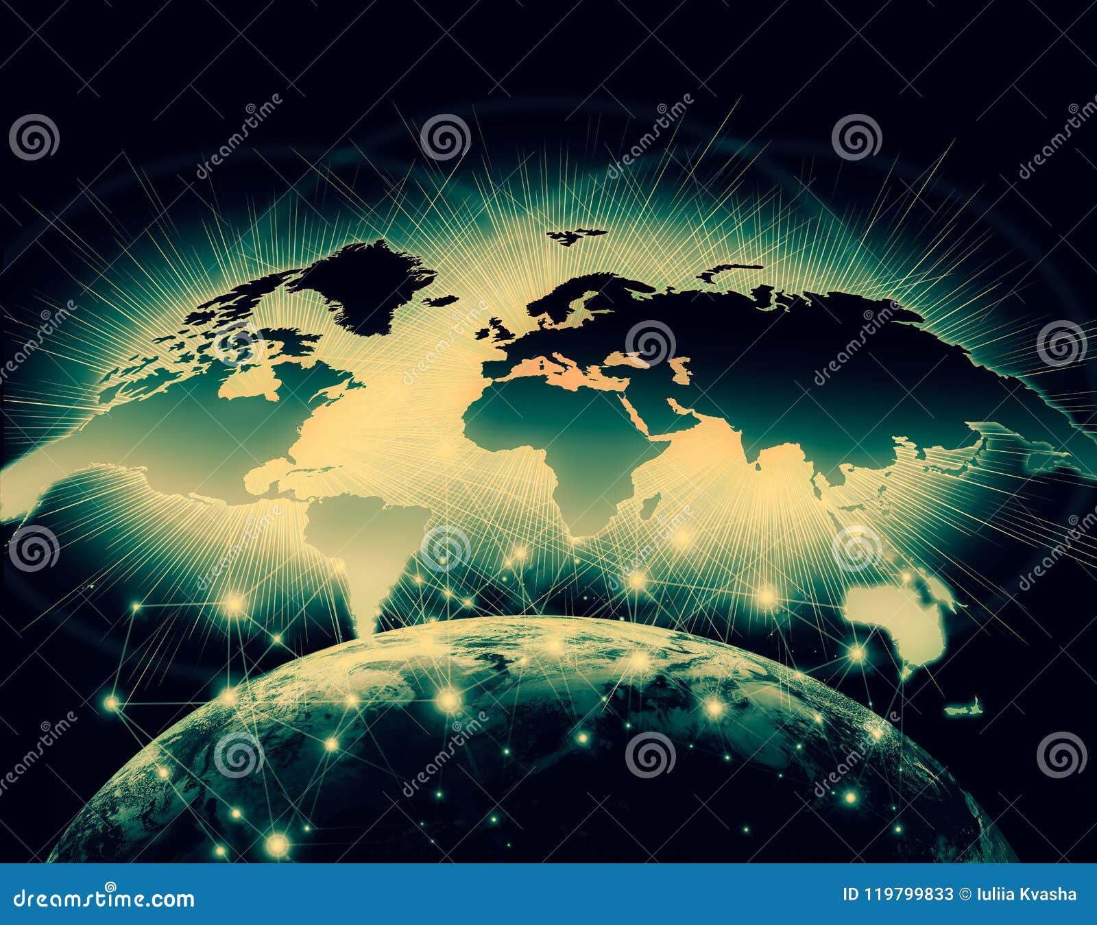 Physical World Map Illustration. Elements of this Image Furnished by ...