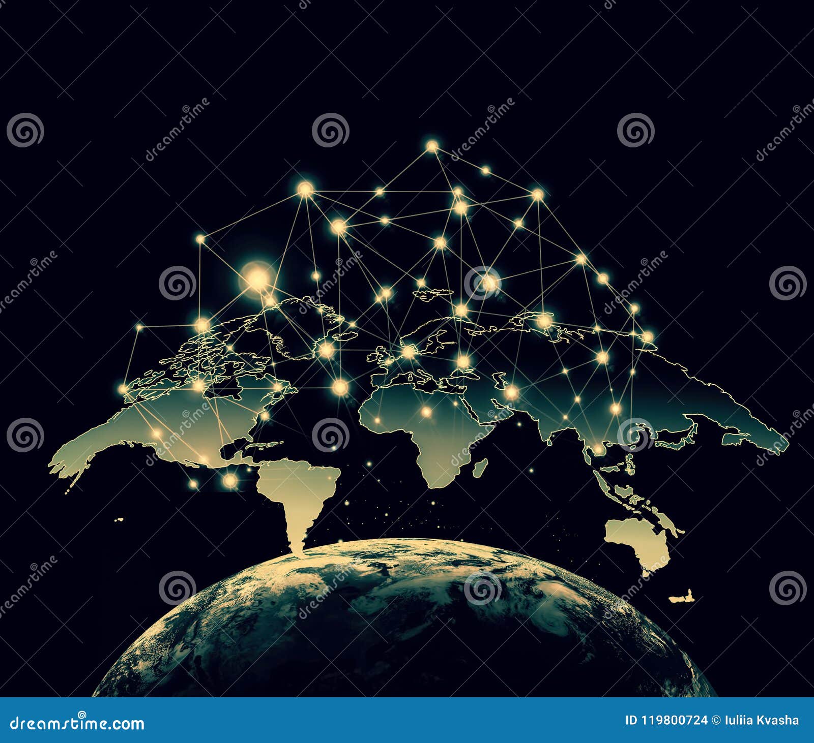 Physical World Map Illustration. Elements of this Image Furnished by ...