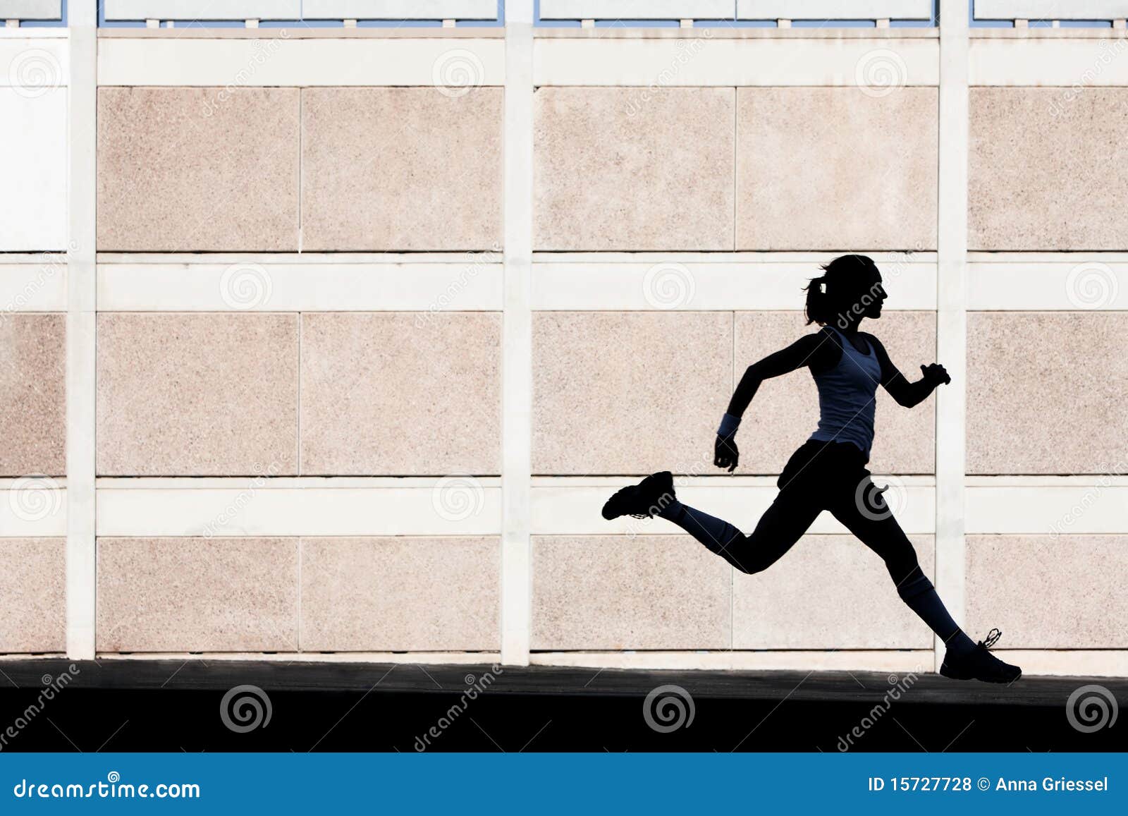 Physically Fit Woman Runs for Exercise Stock Photo - Image of physical ...