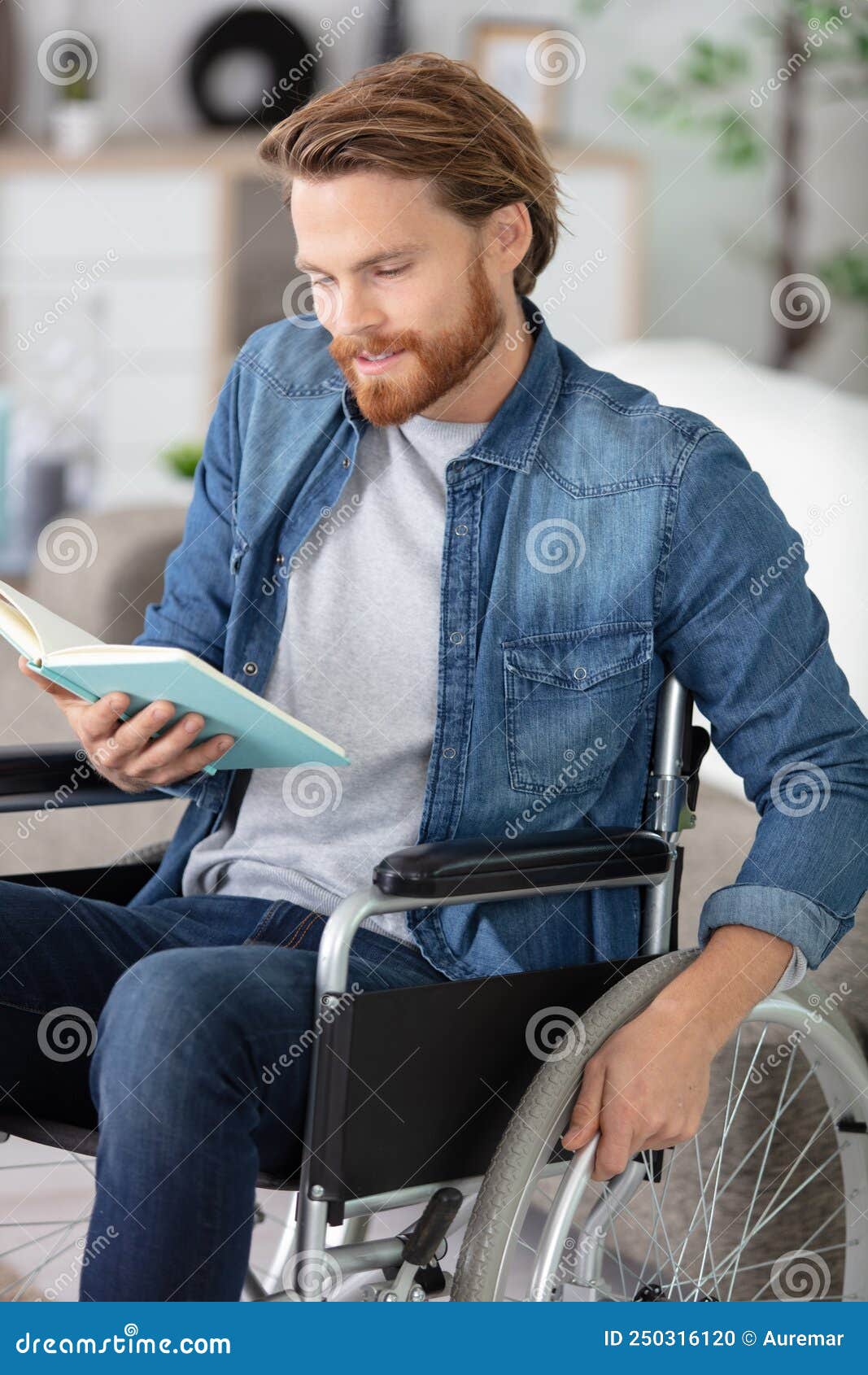 Physically Handicapped Businessman In Wheelchair With Blank Paper ...