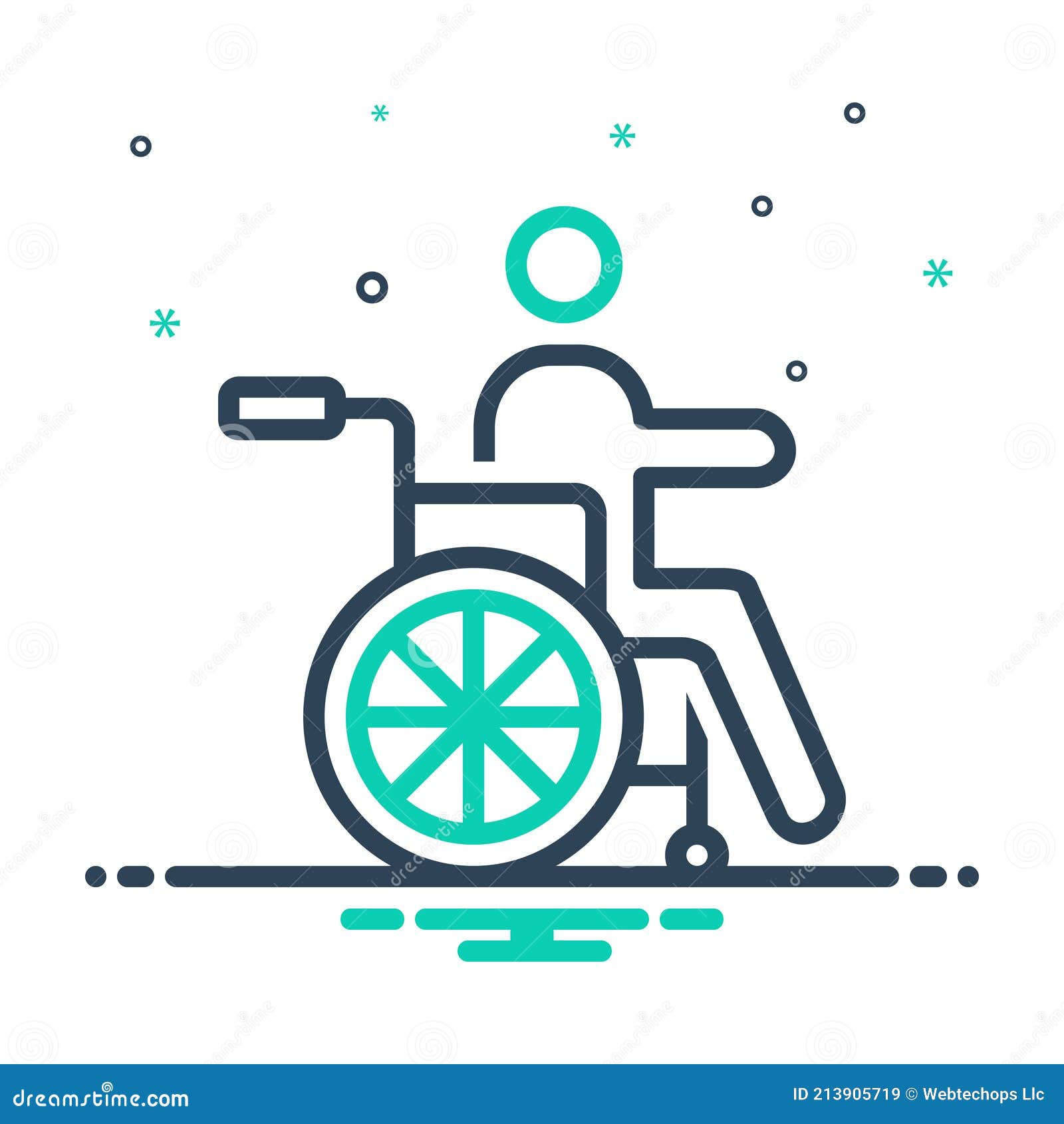 Icon Physically Pictogram And Various Wheelchair Icons Vector ...