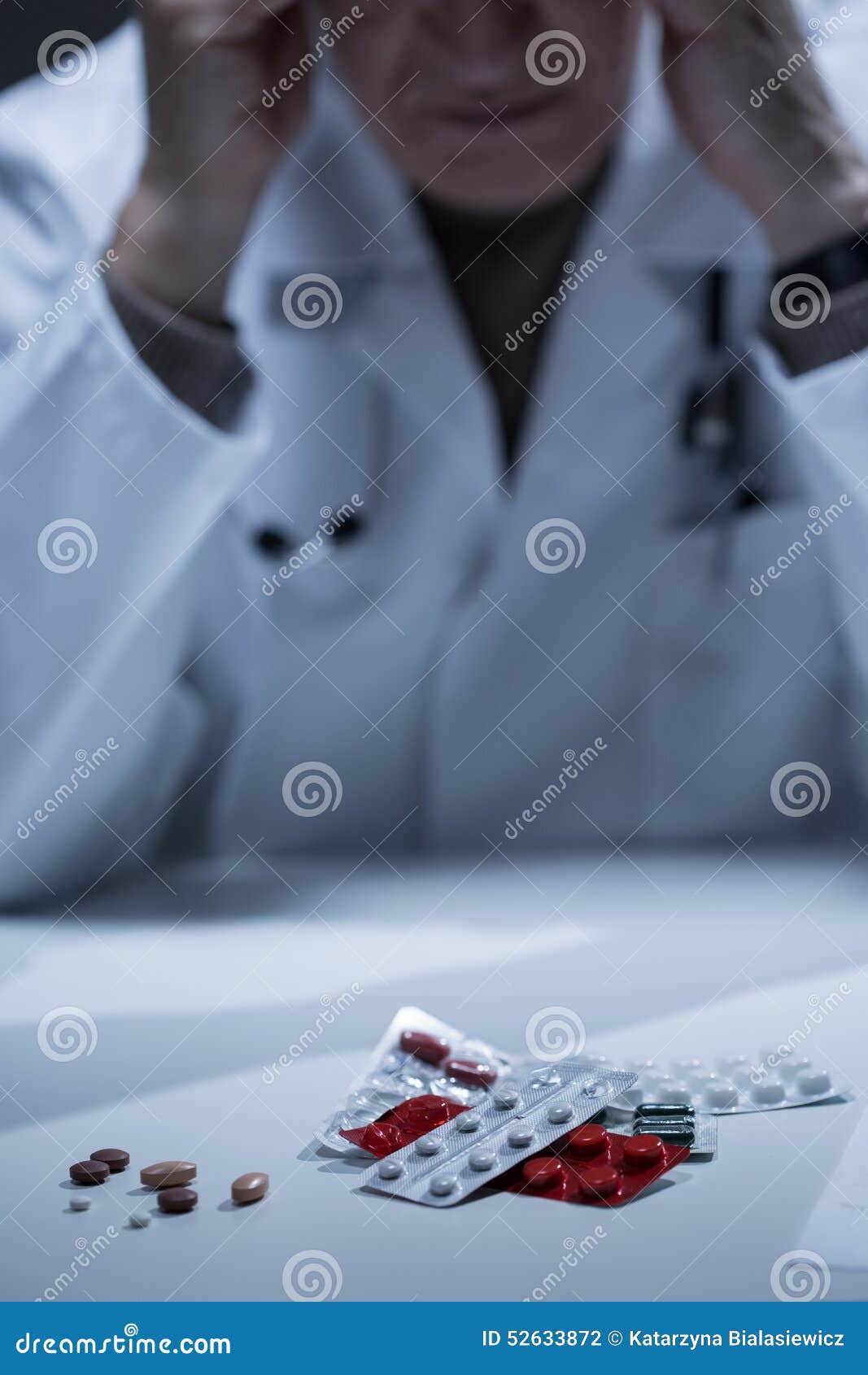 Physician Having Health Problems Stock Photo - Image of cure ...